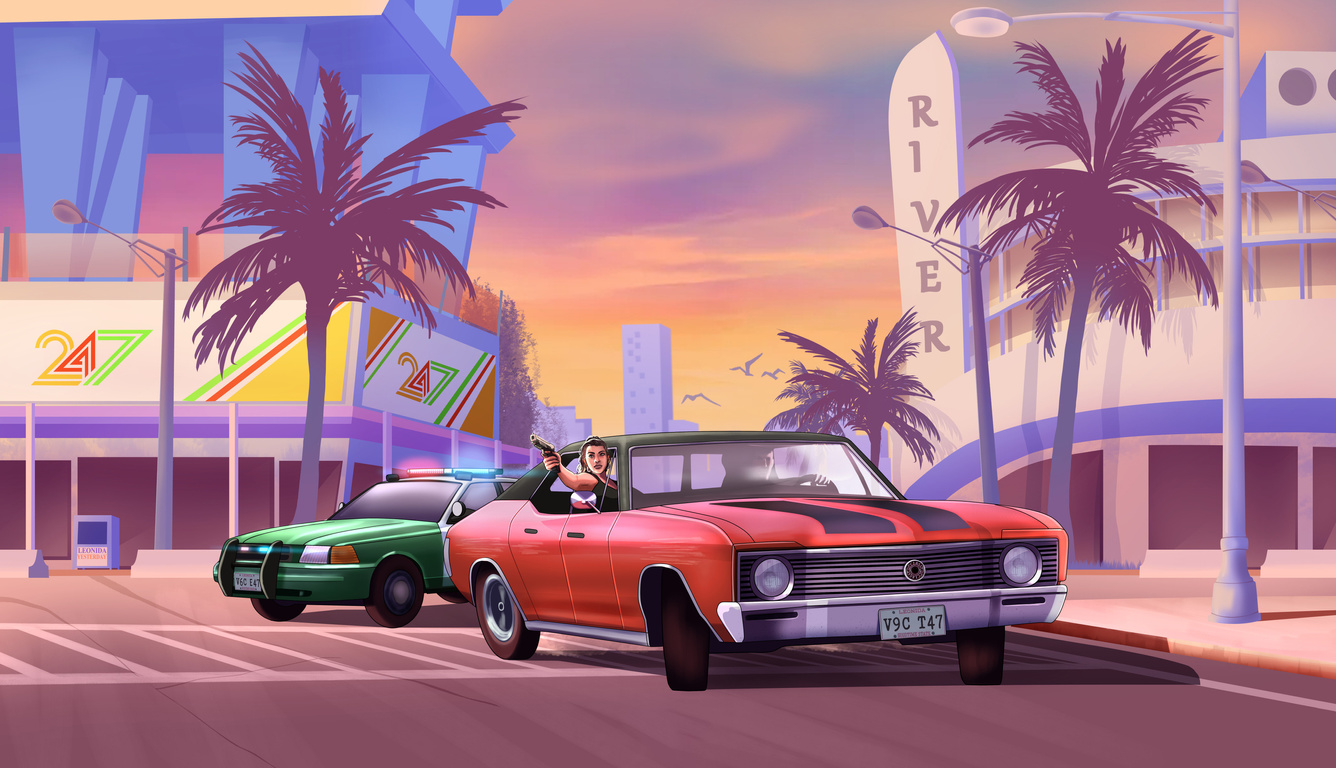 1336x768 Gta 6 Car Chase Miami Laptop HD ,HD 4k Wallpapers,Images ...