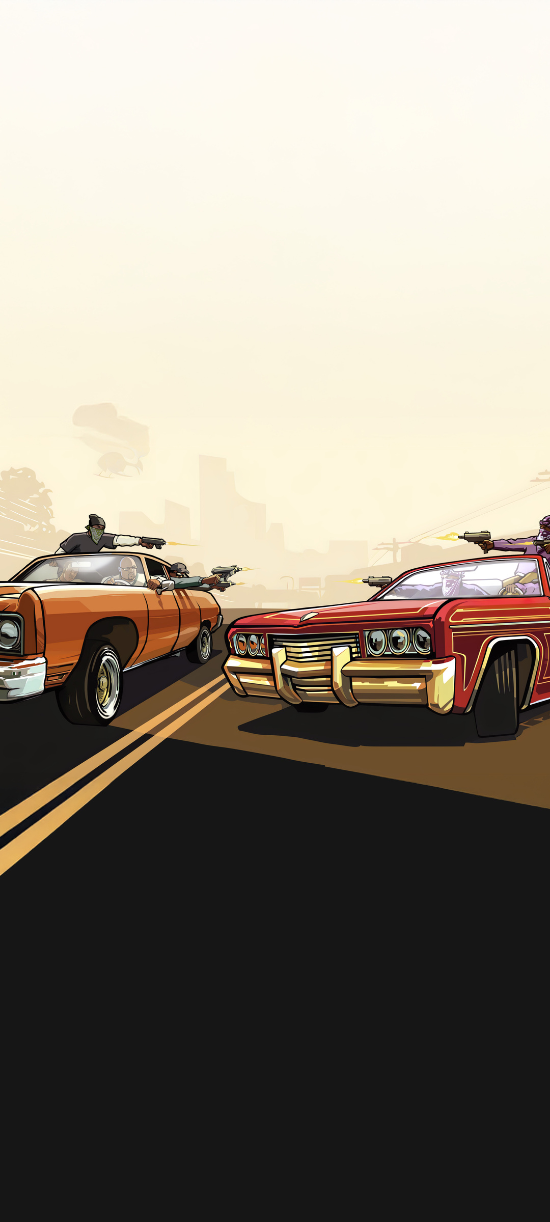 1080x2400 Gta San Andreas Car Chase Google Pixel 7 ,HD 4k Wallpapers ...