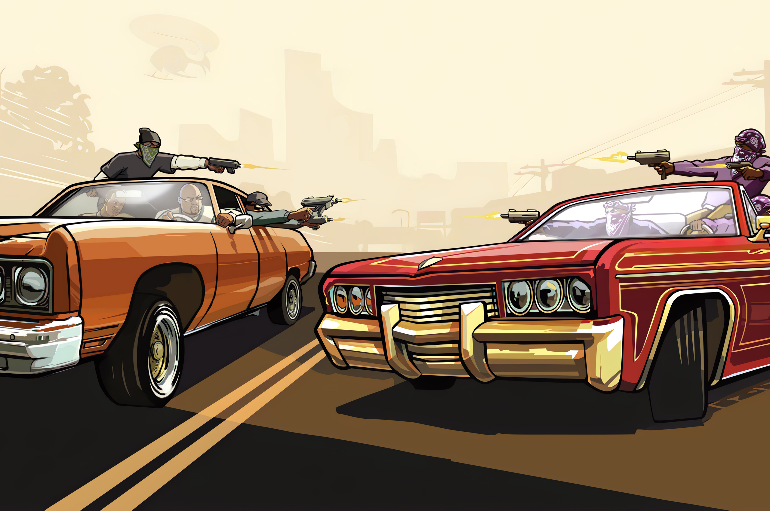 2560x1700 Gta San Andreas Car Chase Chromebook Pixel ,HD 4k Wallpapers ...