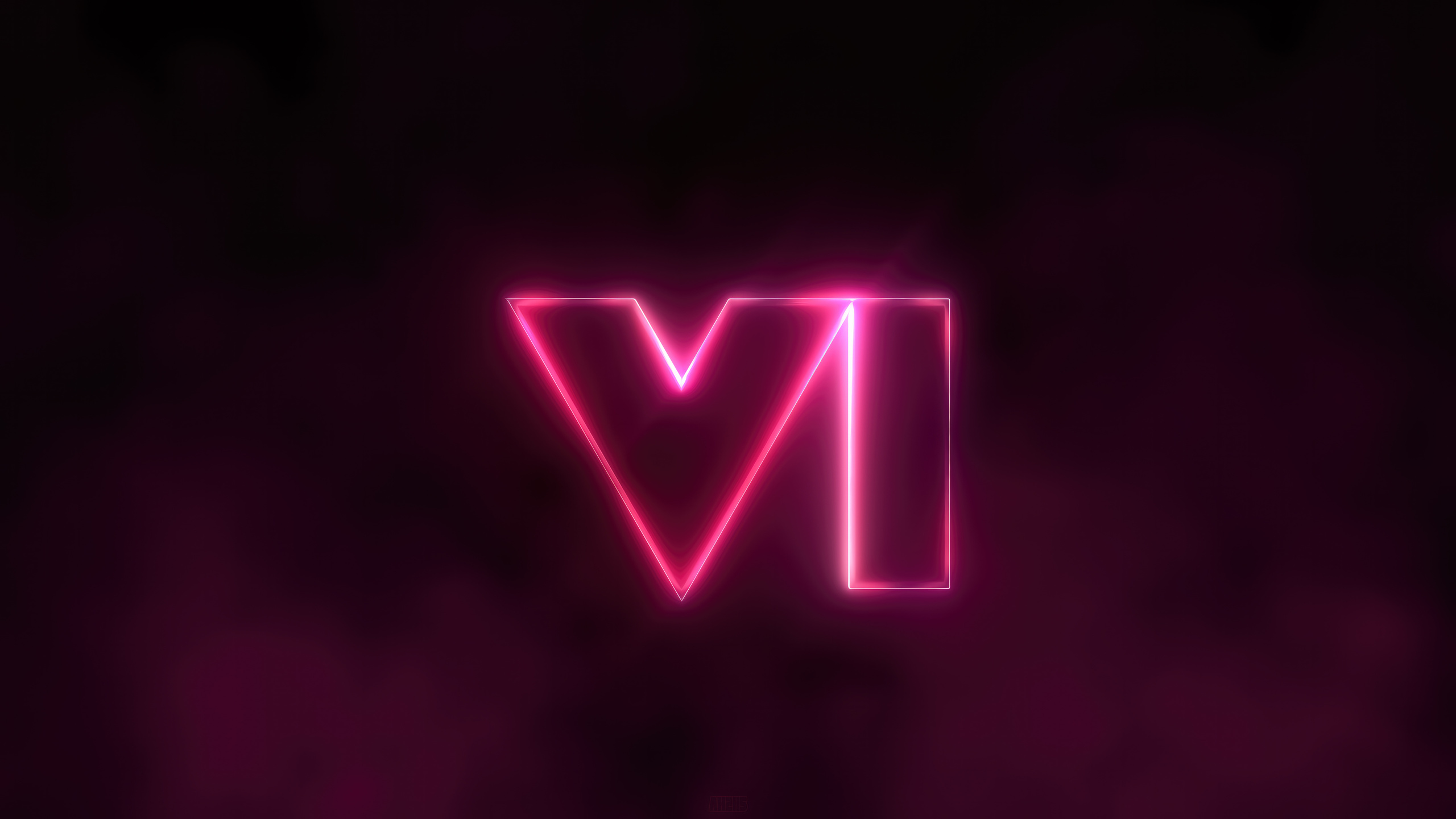 2560x1440 Gta Vi Neon Logo 5k 1440P Resolution ,HD 4k Wallpapers,Images,Backgrounds,Photos and ...