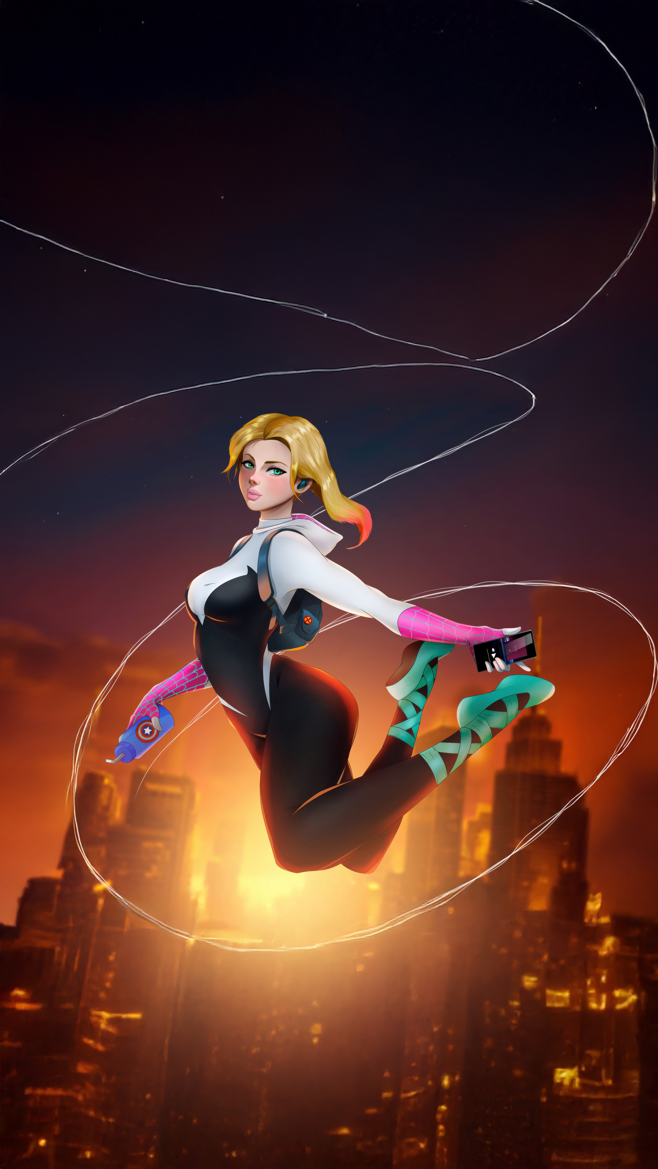 2160x3840 Gwen Stacy Freefall Sony Xperia X,XZ,Z5 Premium ,HD 4k ...