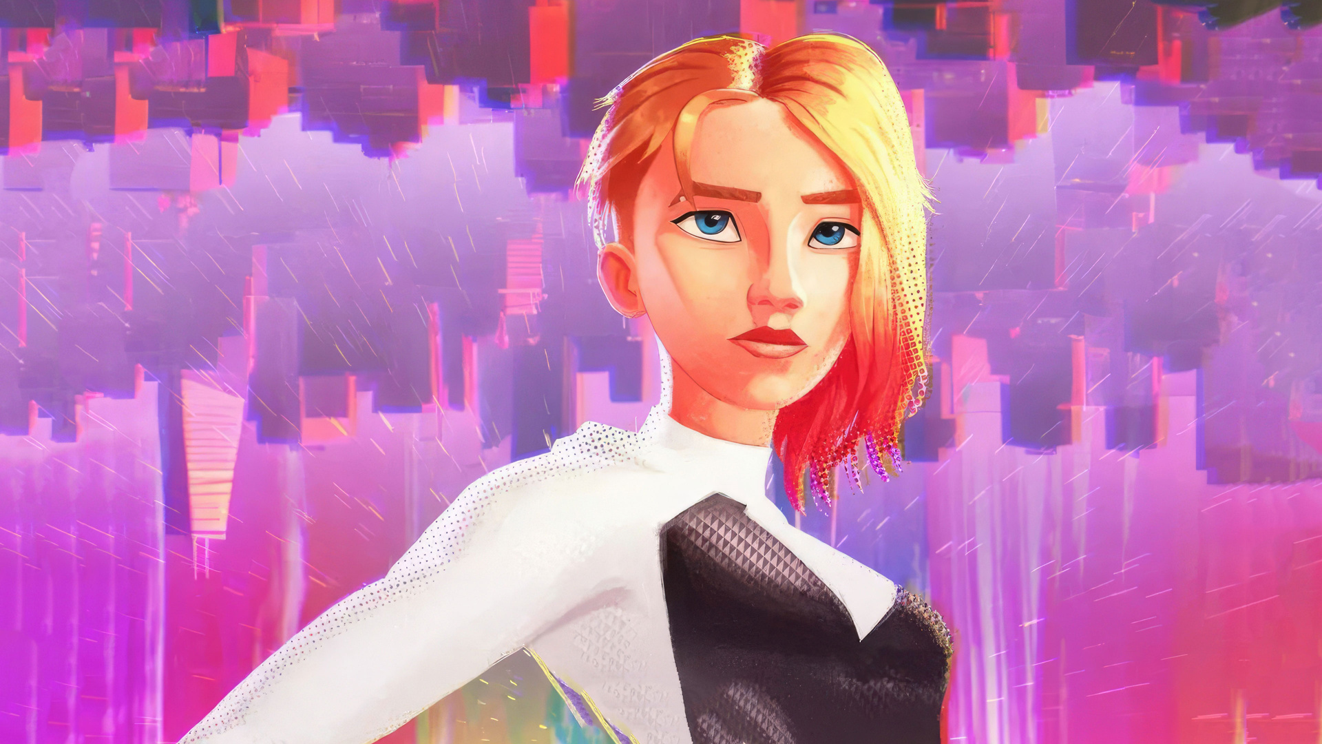 1920x1080 Gwen Stacy In SpiderMan Across The Spiderverse 2023 Laptop ...