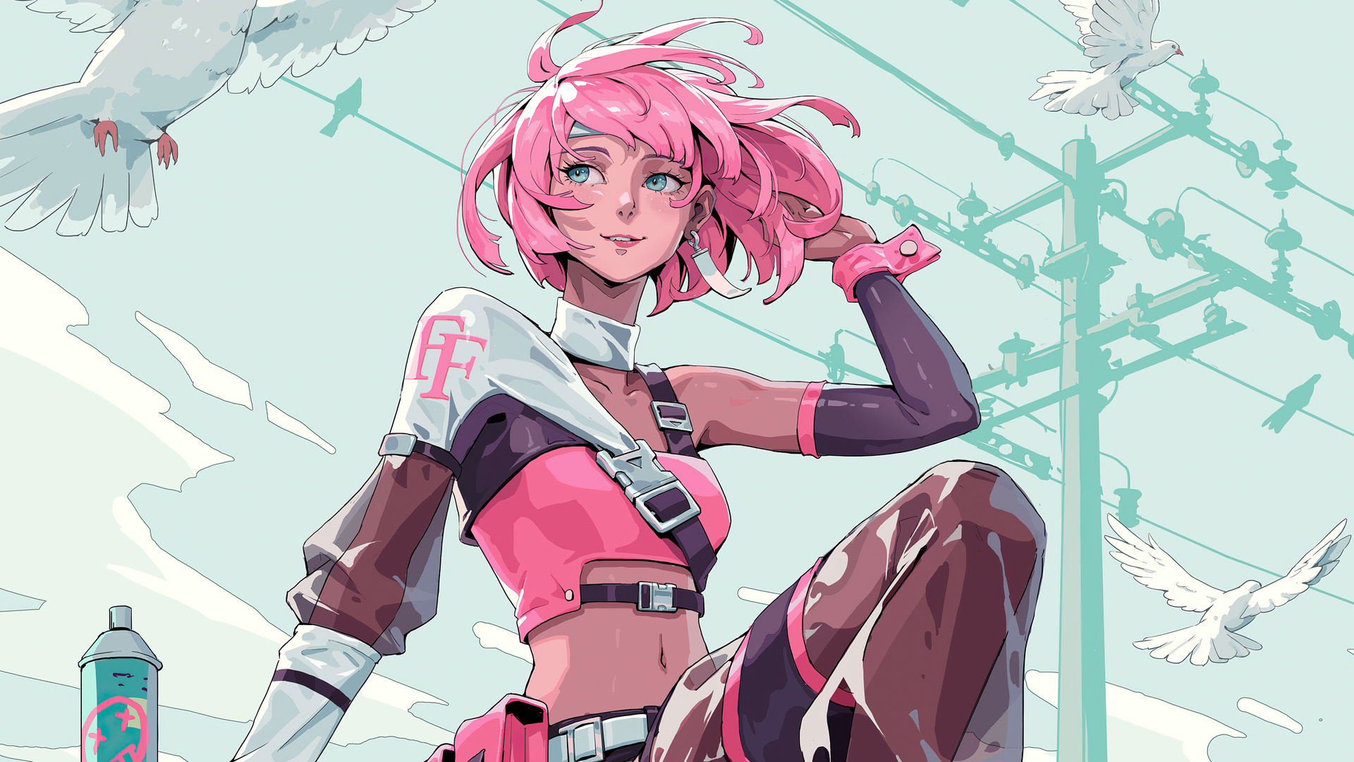 1920x1080 Gyaru Anime Character Laptop Full HD 1080P ,HD 4k Wallpapers ...