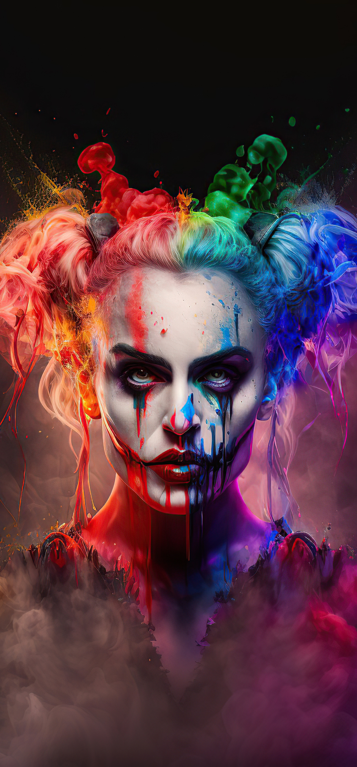 1242x2668 Harley Quinn Colorful 5k Iphone Xs Max Hd 4k Wallpapers
