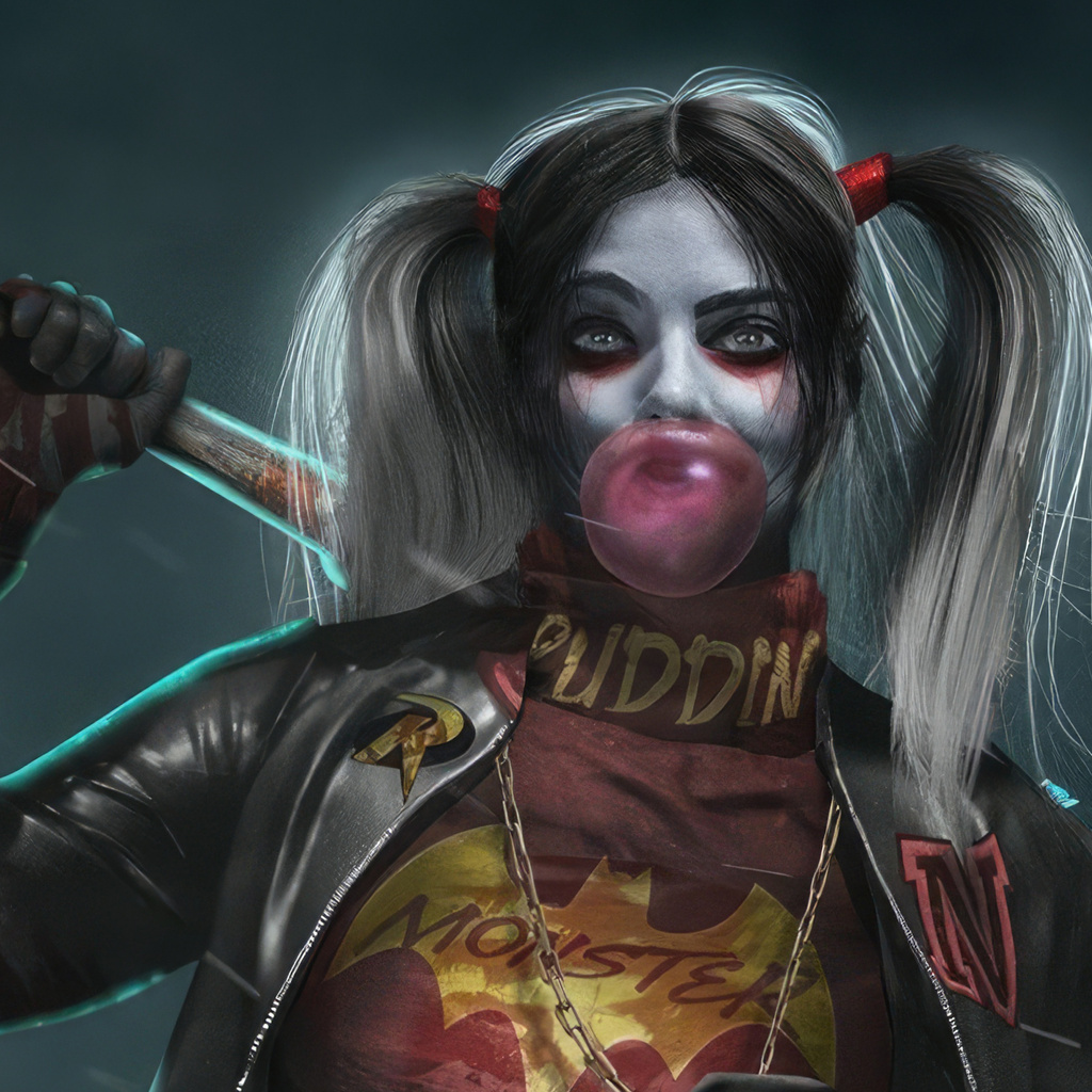 1024x1024 Harley Quinn The Queen Of Chaos Reign 1024x1024 Resolution HD ...