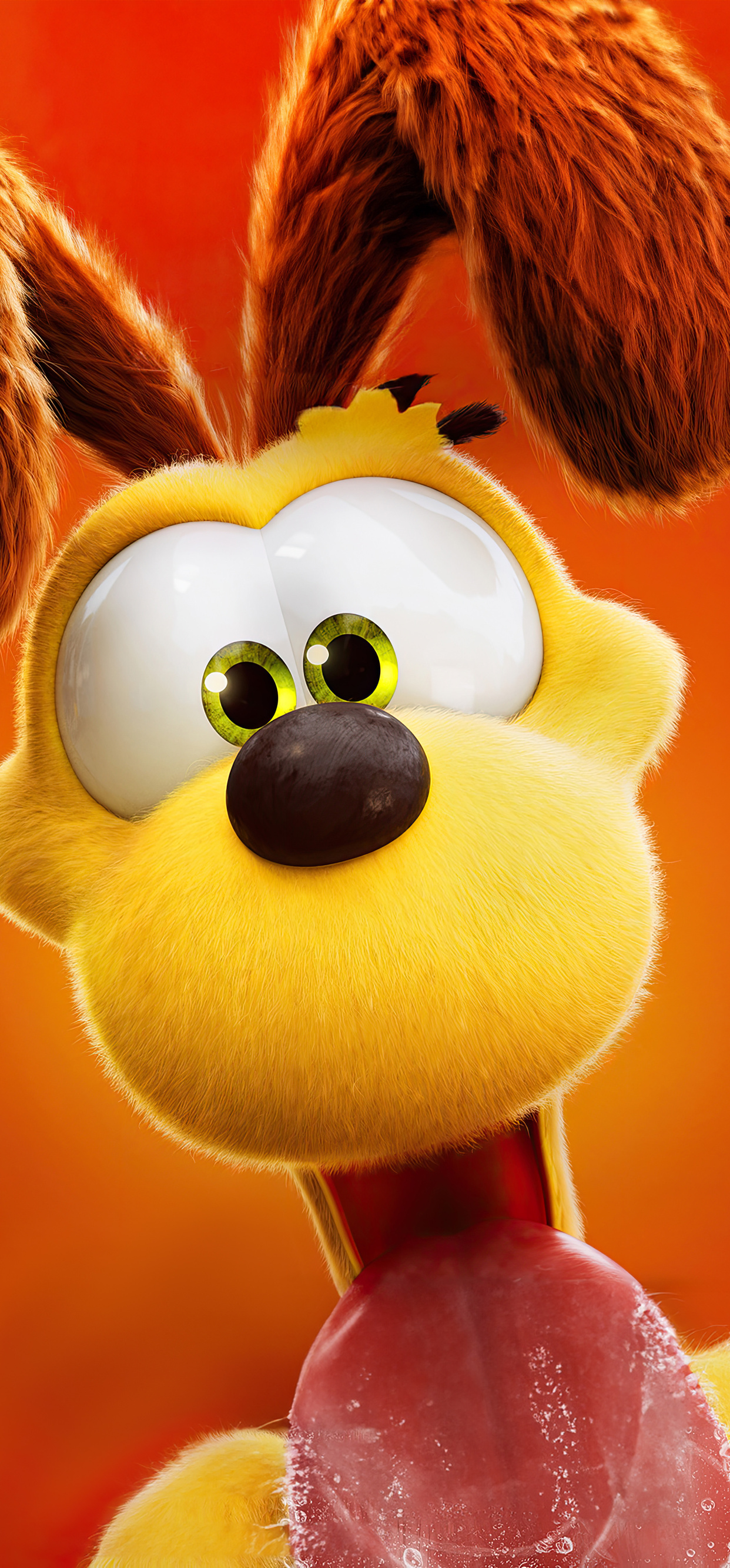 1242x2668 Harvey Guillen As Odie In The Garfield Movie 2024 Iphone XS ...