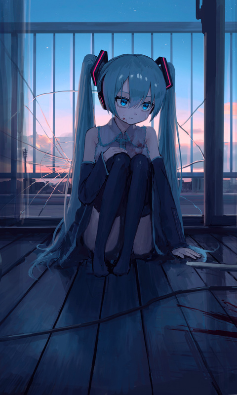 480x800 Hatsune Miku Sad Galaxy Note,HTC Desire,Nokia Lumia 520,625 ...