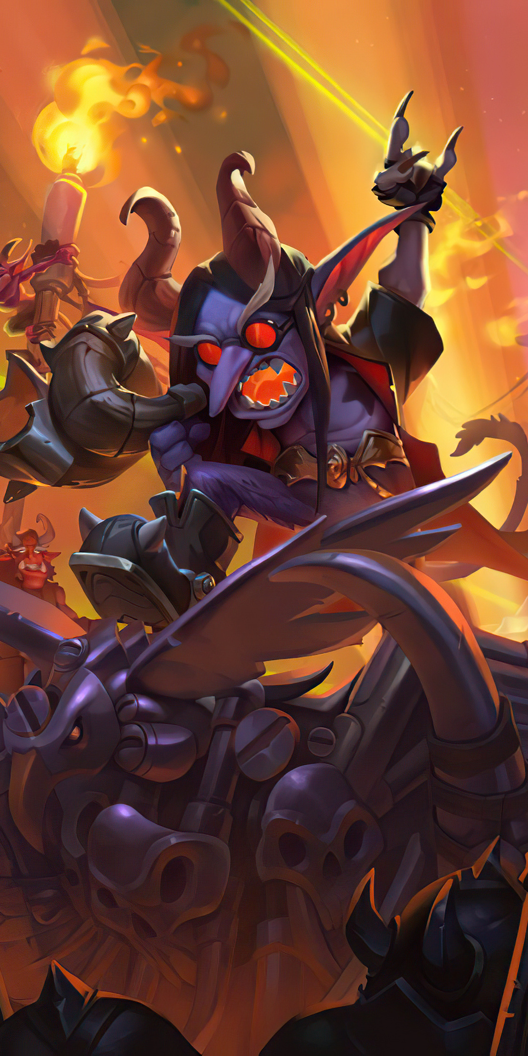 1080x2160 Hearthstone Fel Fire Festival 2020 4k One Plus 5T,Honor 7x ...