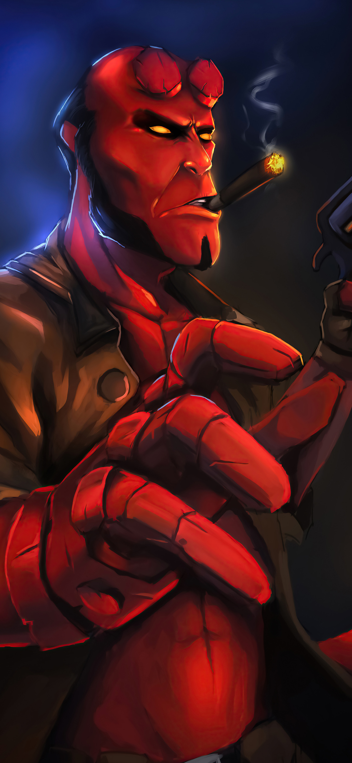 1125x2436 Hellboy Cigar Iphone XS,Iphone 10,Iphone X ,HD 4k Wallpapers ...