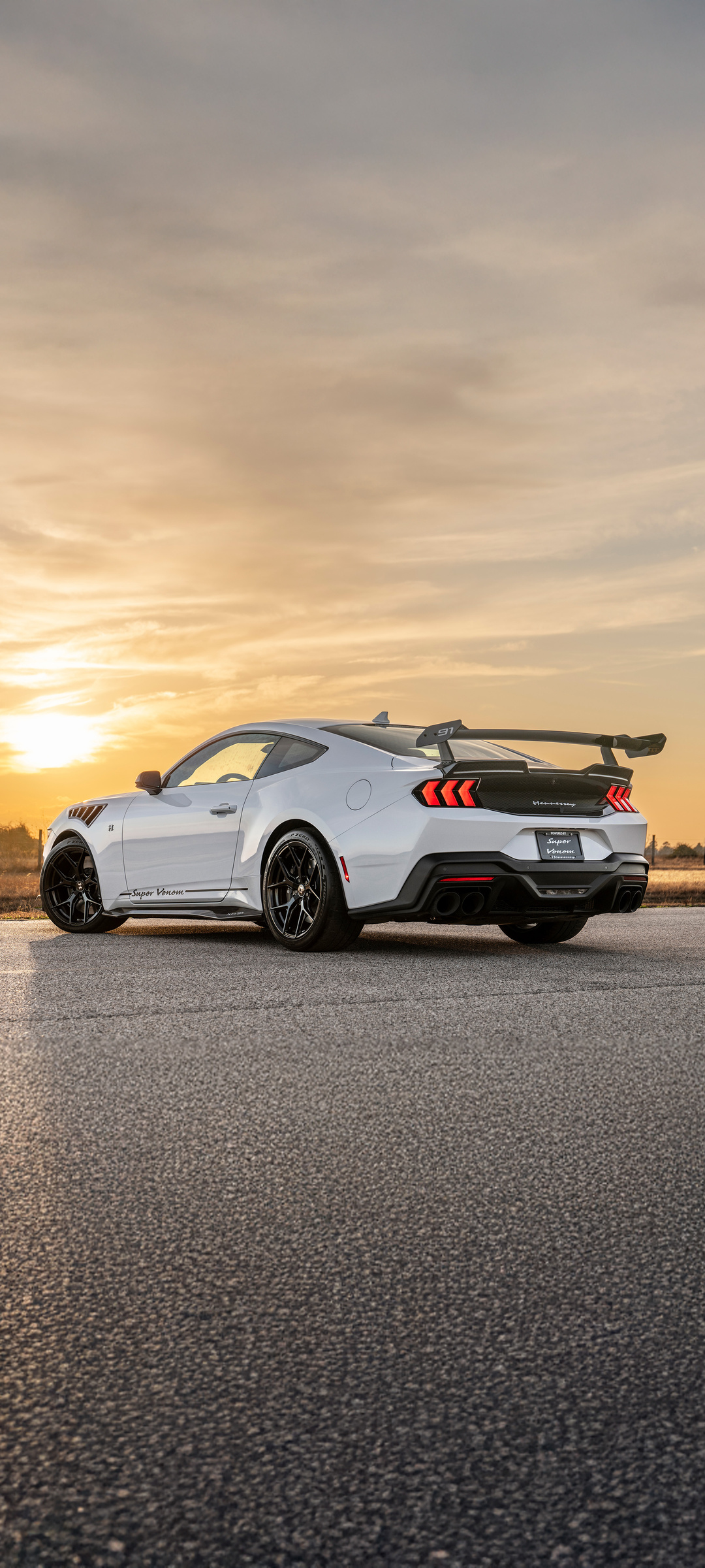 1080x2400 Hennessey Super Venom Mustang Dark Horse Rear View Google ...