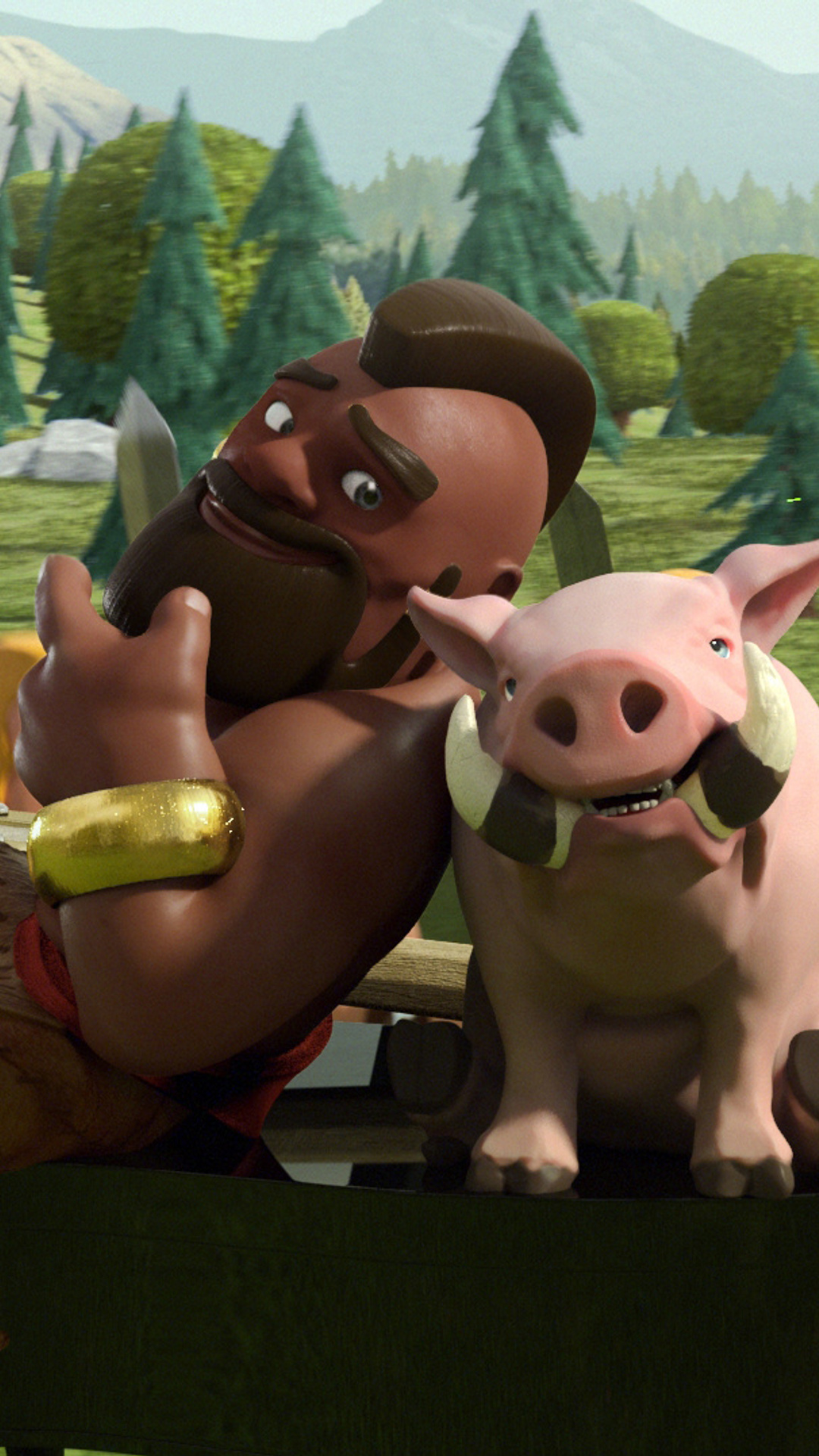 1080x1920 Hog Rider Pig Clash Of Clans Iphone 7,6s,6 Plus, Pixel xl ...