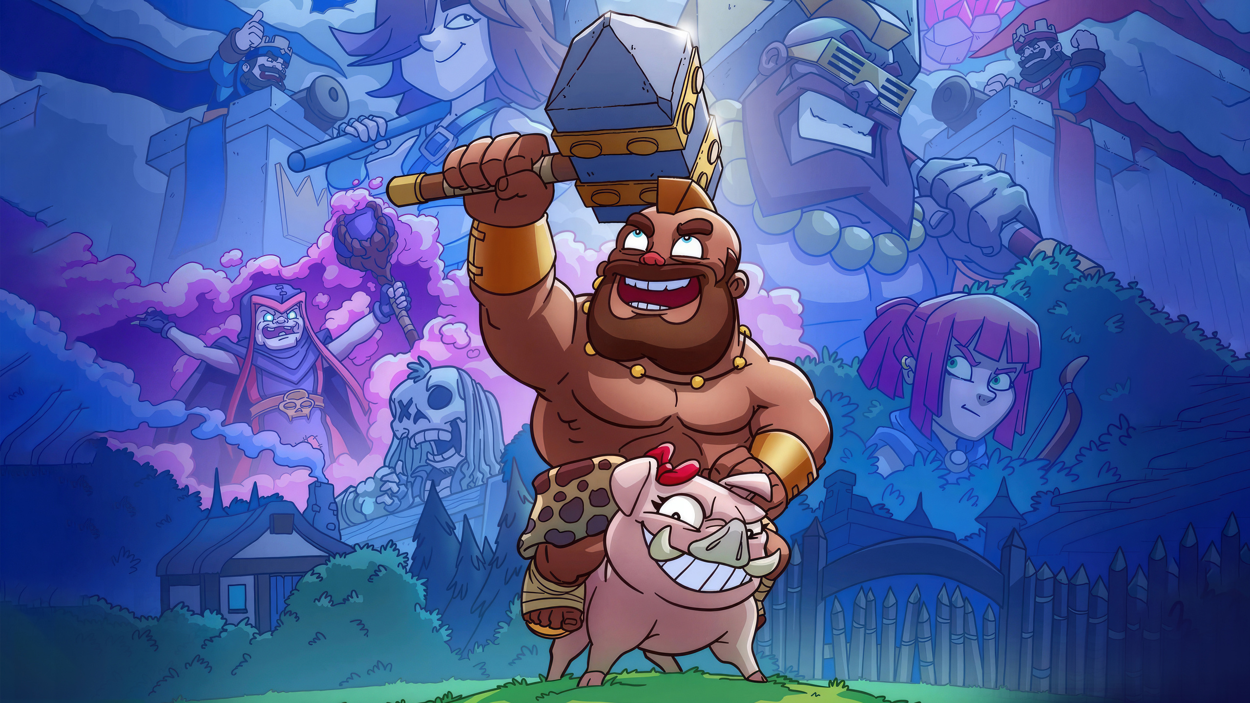 2560x1440 Hogs Clash Royale 1440P Resolution ,HD 4k Wallpapers,Images ...