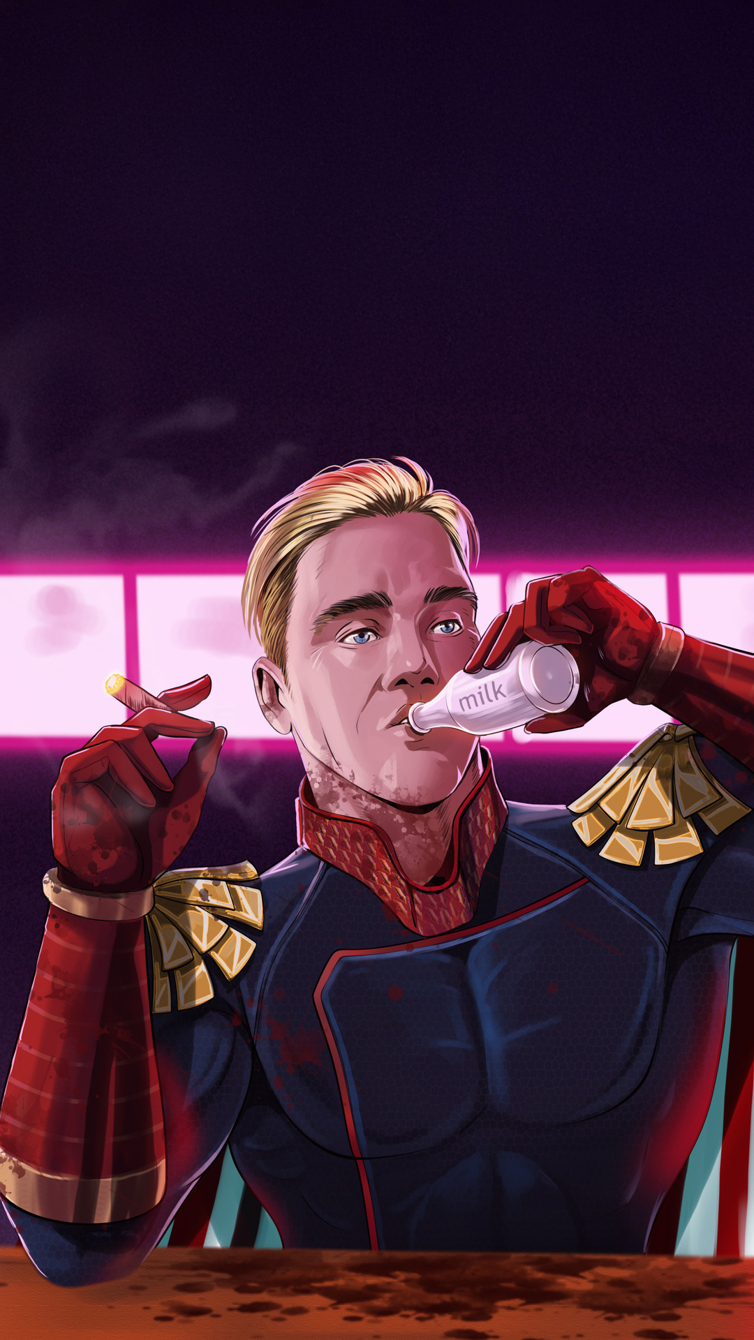 1080x1920 Homelander Drinking Milk With Cigar Iphone 7,6s,6 Plus, Pixel ...