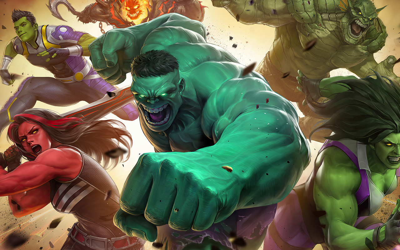 1280x800 Hulk And His Friends Marvel Super War 720P ,HD 4k Wallpapers ...