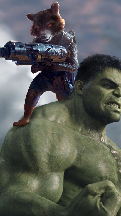 412x732 Hulk And Rocket Raccoon 412x732 Resolution HD 4k Wallpapers ...
