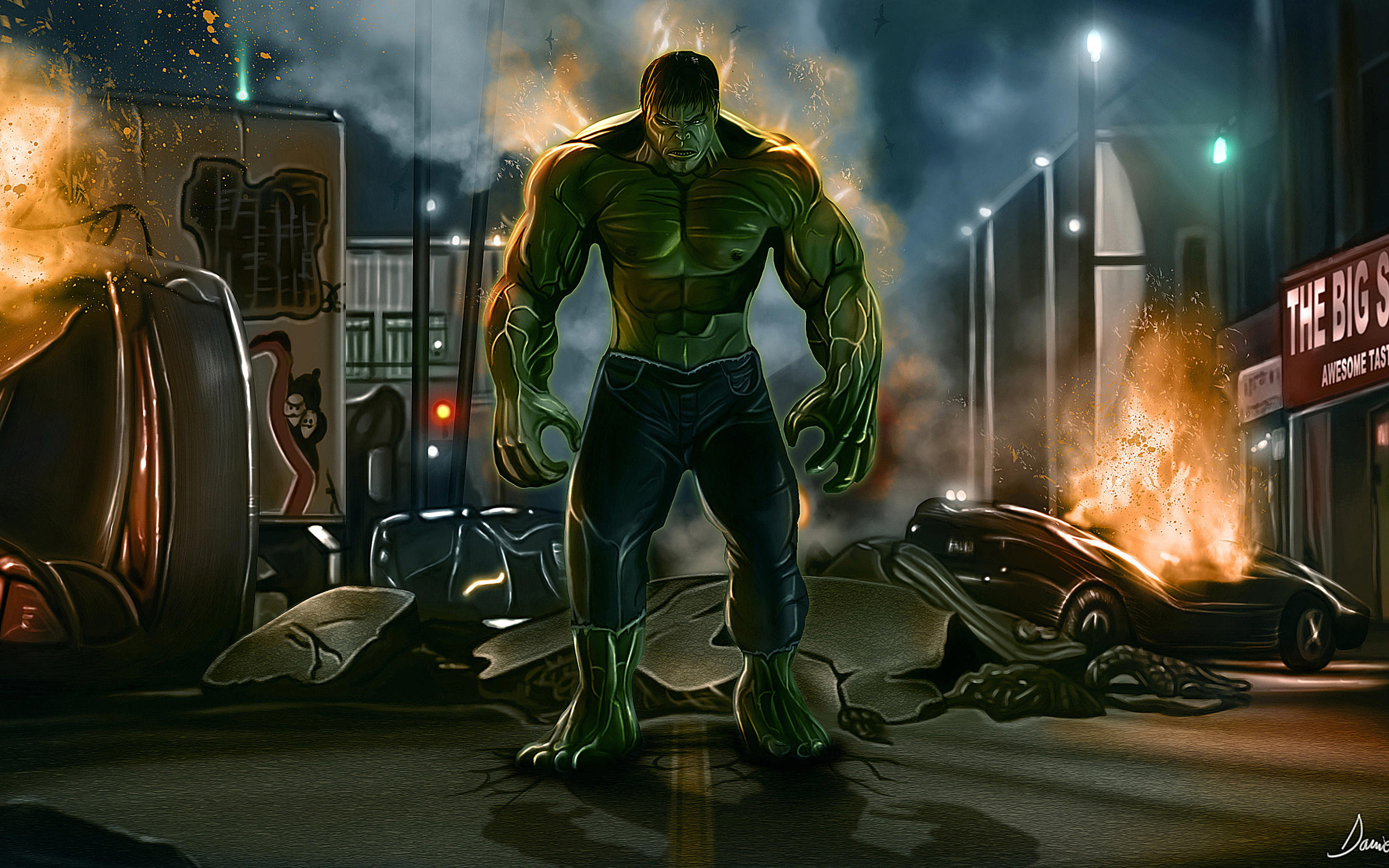 2880x1800 Hulk Between Flames Macbook Pro Retina ,HD 4k Wallpapers ...
