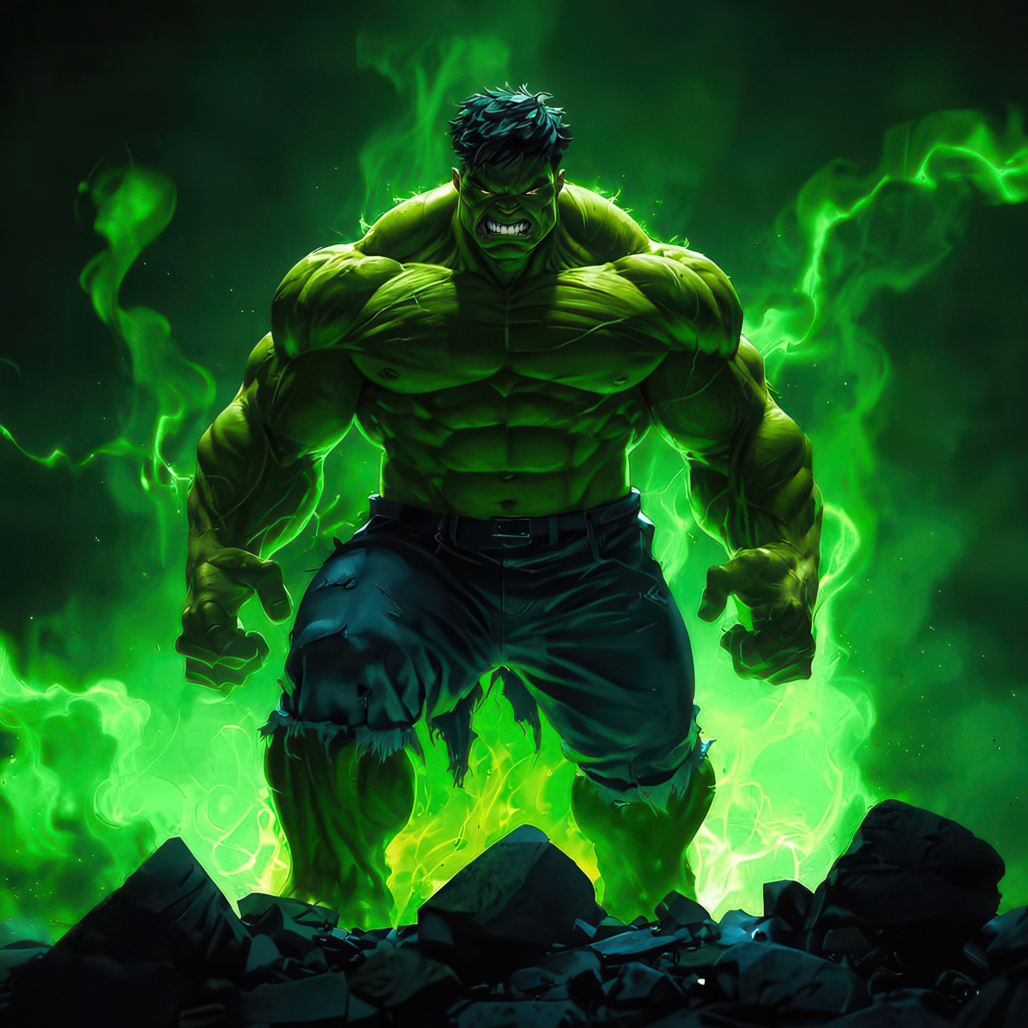 2048x2048 Hulk Smash Unstoppable Force Ipad Air ,HD 4k Wallpapers ...