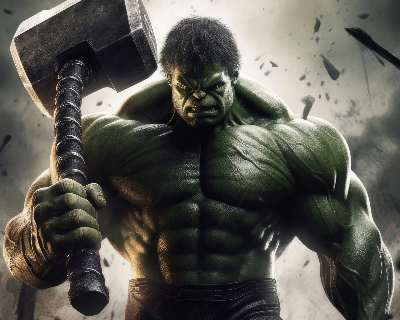 1280x1024 Hulk With Thor Hammer Wallpaper,1280x1024 Resolution HD 4k ...