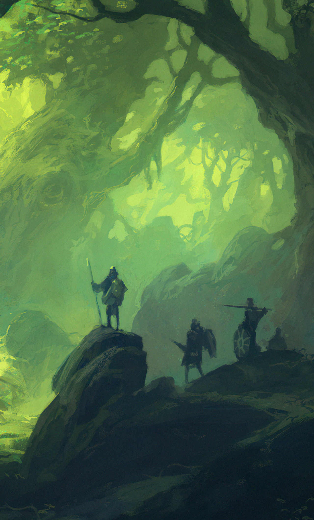 1280x2120 Hunters In Green Forest 4k iPhone 6+ ,HD 4k Wallpapers,Images ...