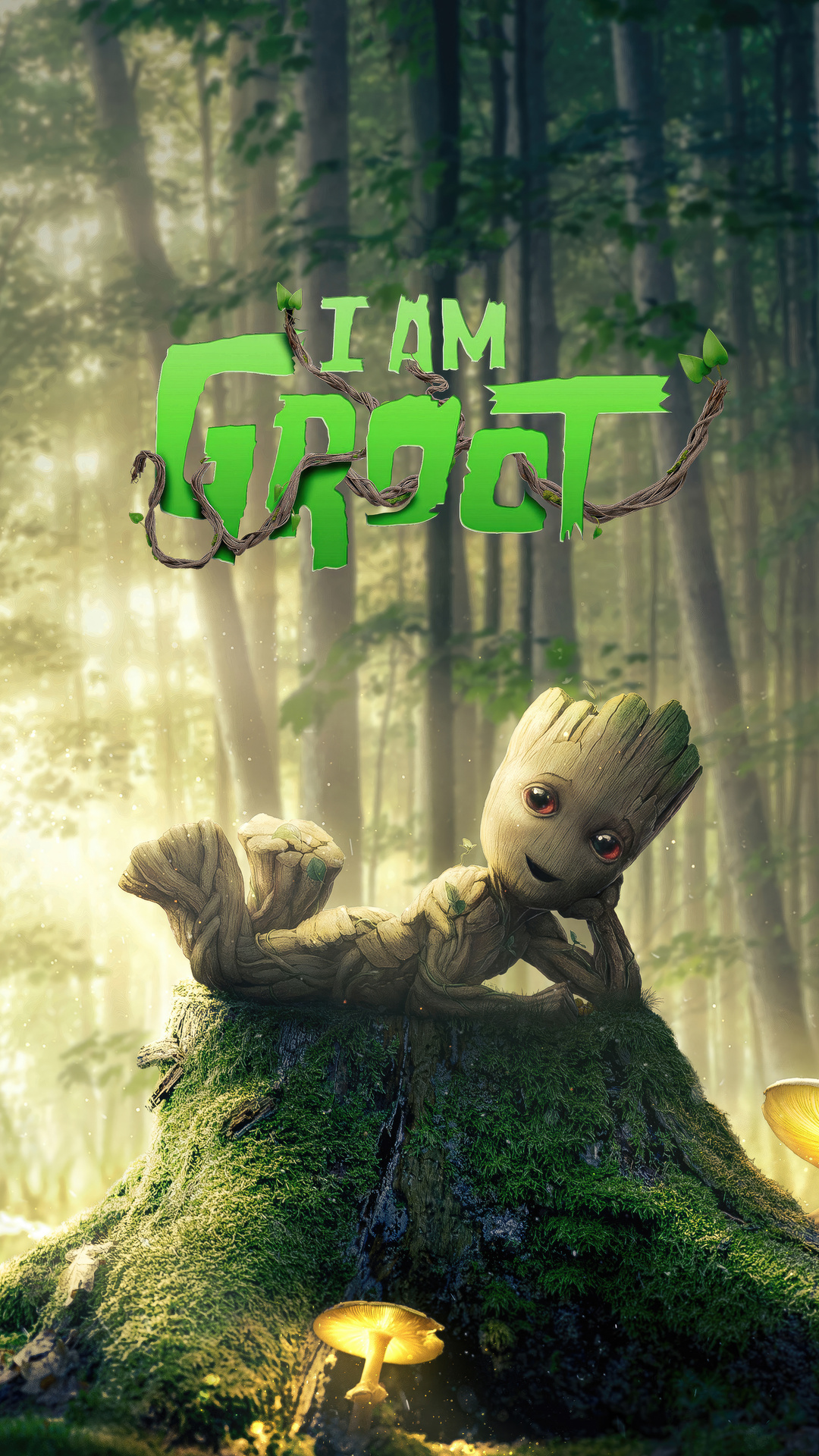 1080x1920 I Am Groot 4k Iphone 7,6s,6 Plus, Pixel xl ,One Plus 3,3t,5 ...