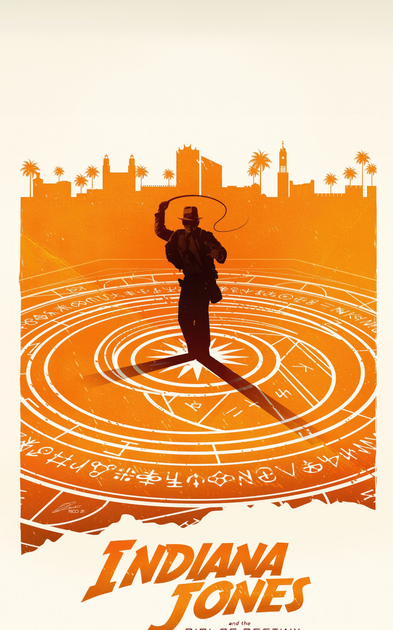 800x1280 Indiana Jones And The Dial Of Destiny Minimal Movie Art Nexus ...