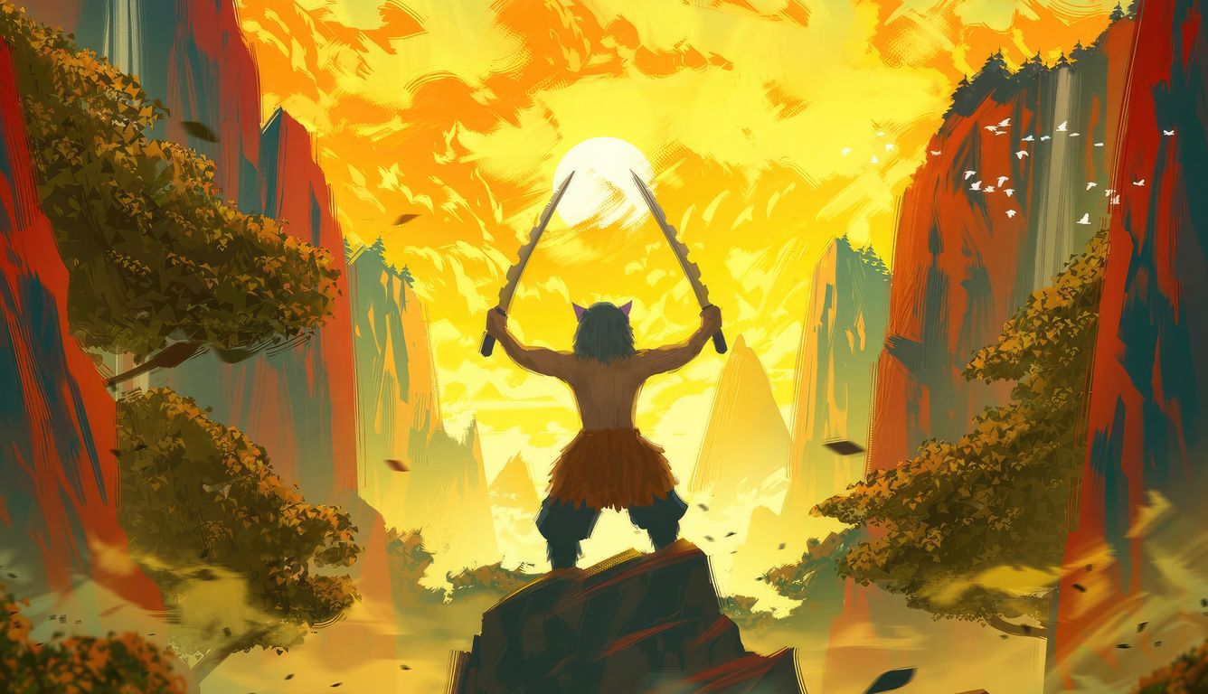 1336x768 Inosuke Demon Slayer Laptop HD ,HD 4k Wallpapers,Images ...