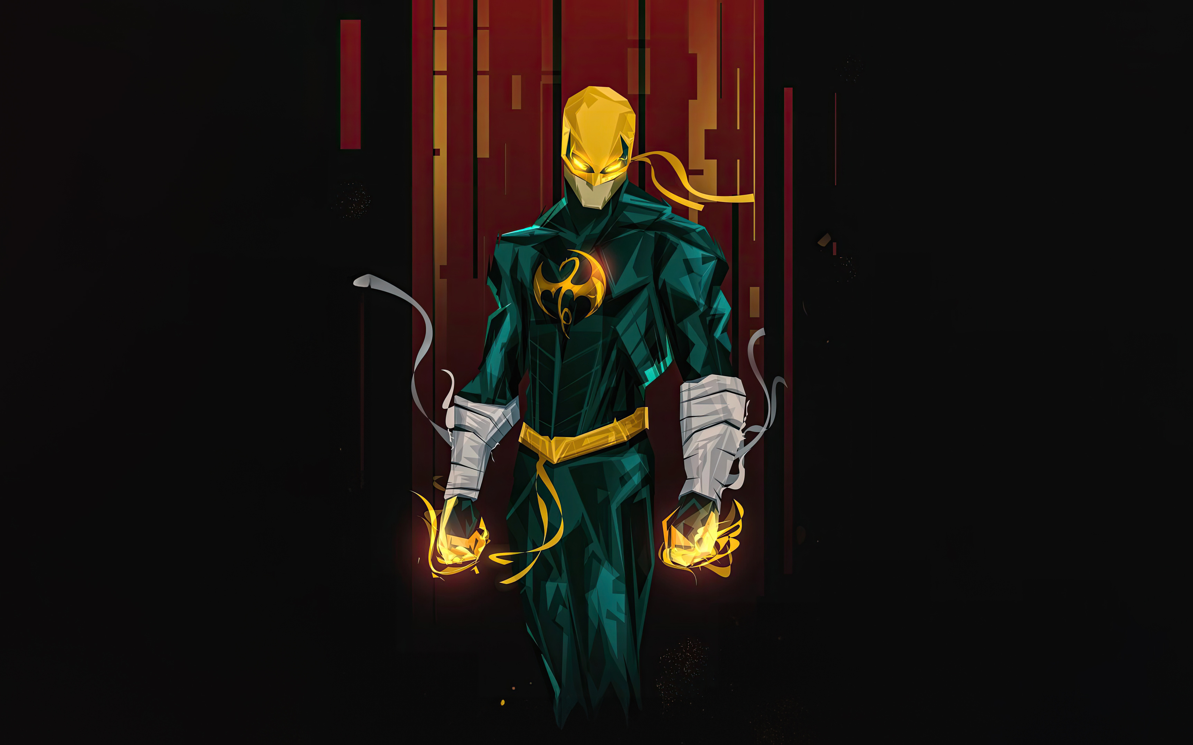 3840x2400 Iron Fist Minimal 4K ,HD 4k Wallpapers,Images,Backgrounds ...