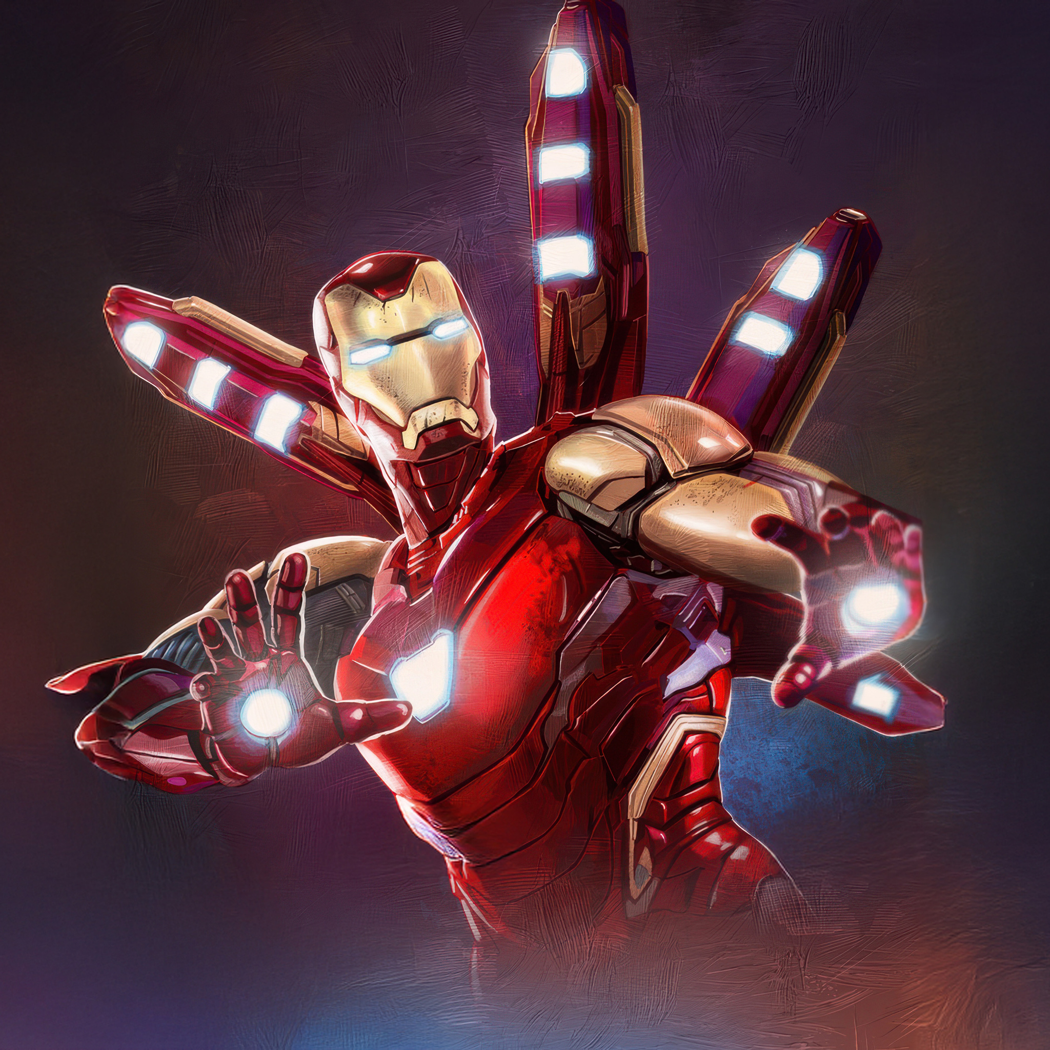 2048x2048 Iron Man Hope In Red Ipad Air ,HD 4k Wallpapers,Images ...
