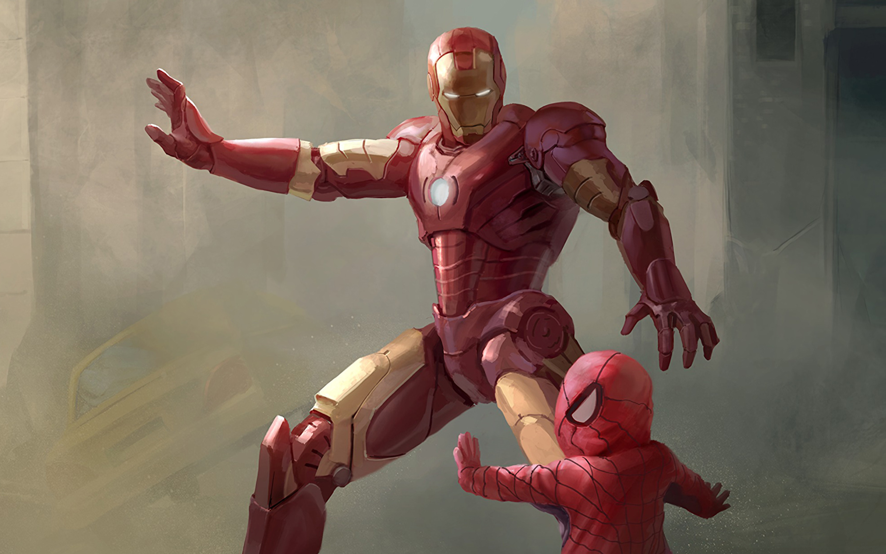 2880x1800 Iron Man Little Spidey Macbook Pro Retina ,HD 4k Wallpapers ...