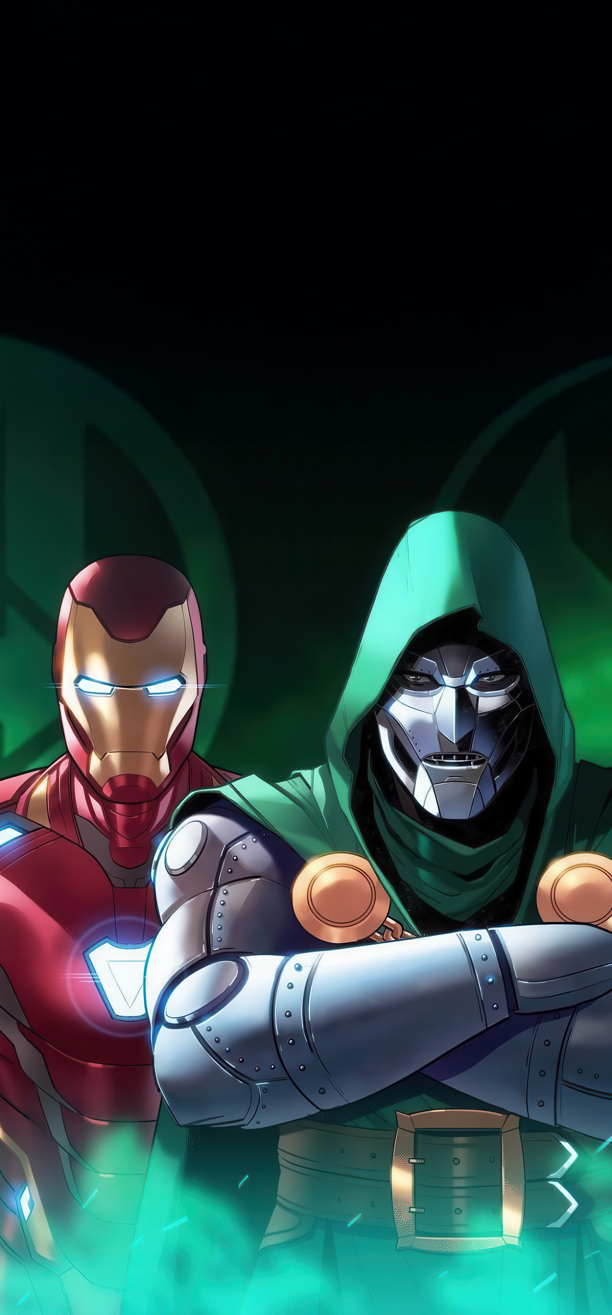 1242x2668 Iron Man Meets Doctor Doom Iphone XS MAX ,HD 4k Wallpapers ...