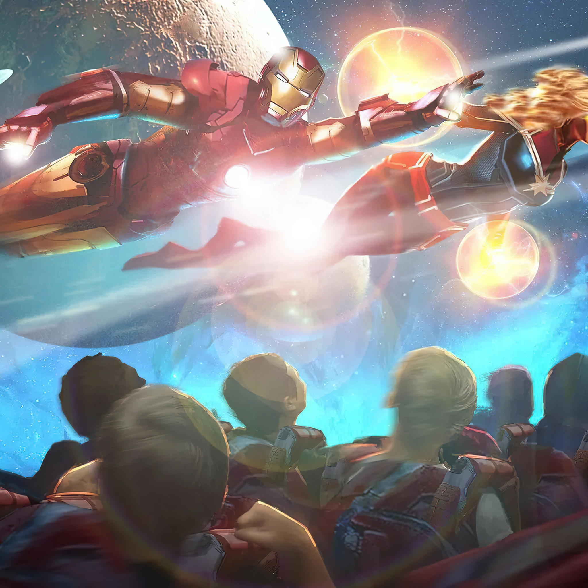 2048x2048 Iron Man Roller Coaster Ipad Air ,HD 4k Wallpapers,Images ...