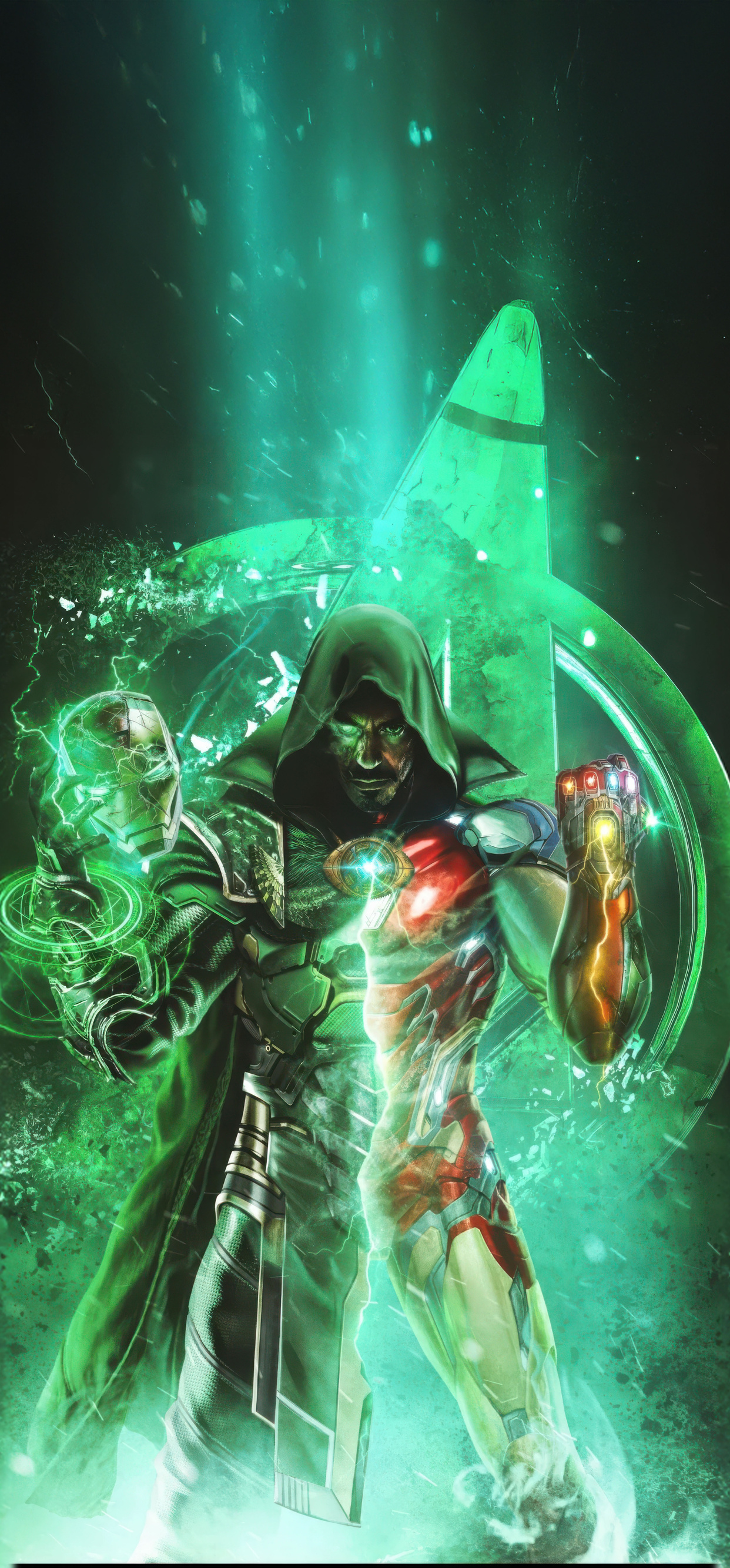 1242x2668 Iron Man Vs Doctor Doom Titans Clash Iphone XS MAX ,HD 4k Wallpapers,Images ...