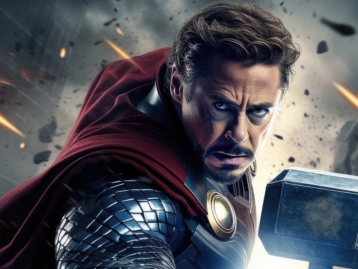1152x864 Iron Man With Thor Hammer 4k Wallpaper,1152x864 Resolution HD ...