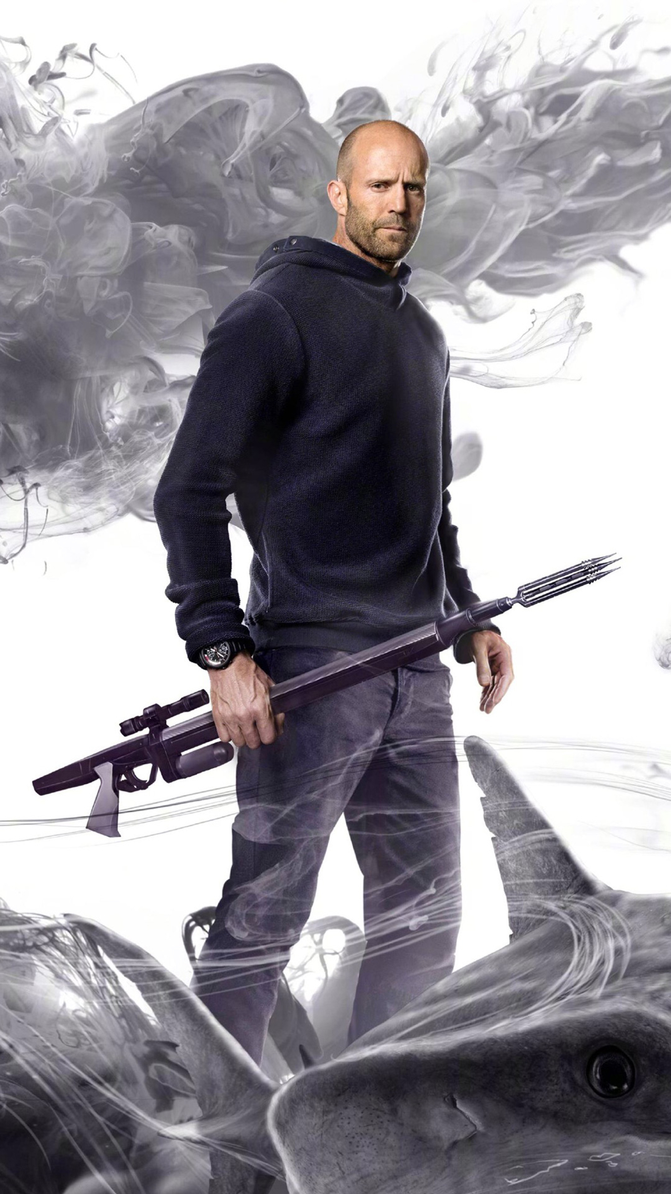 2160x3840 Jason Statham As Jonas Taylor In The Meg Movie Sony Xperia X ...