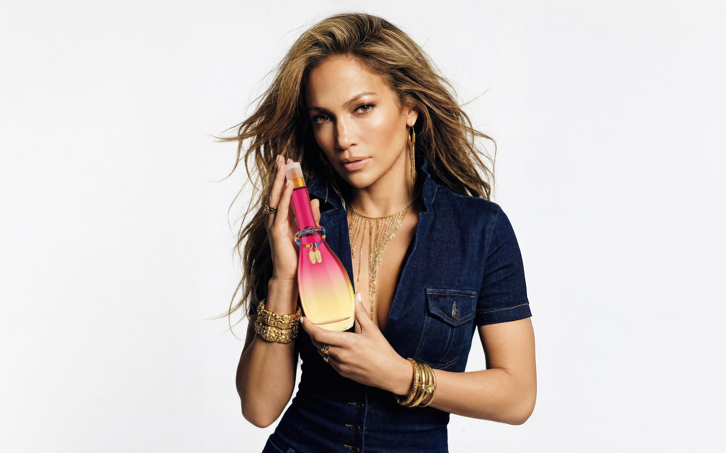 1440x900 Jennifer Lopez Miami Sunset Glow By Jlo Promotional Shoot 2026 ...