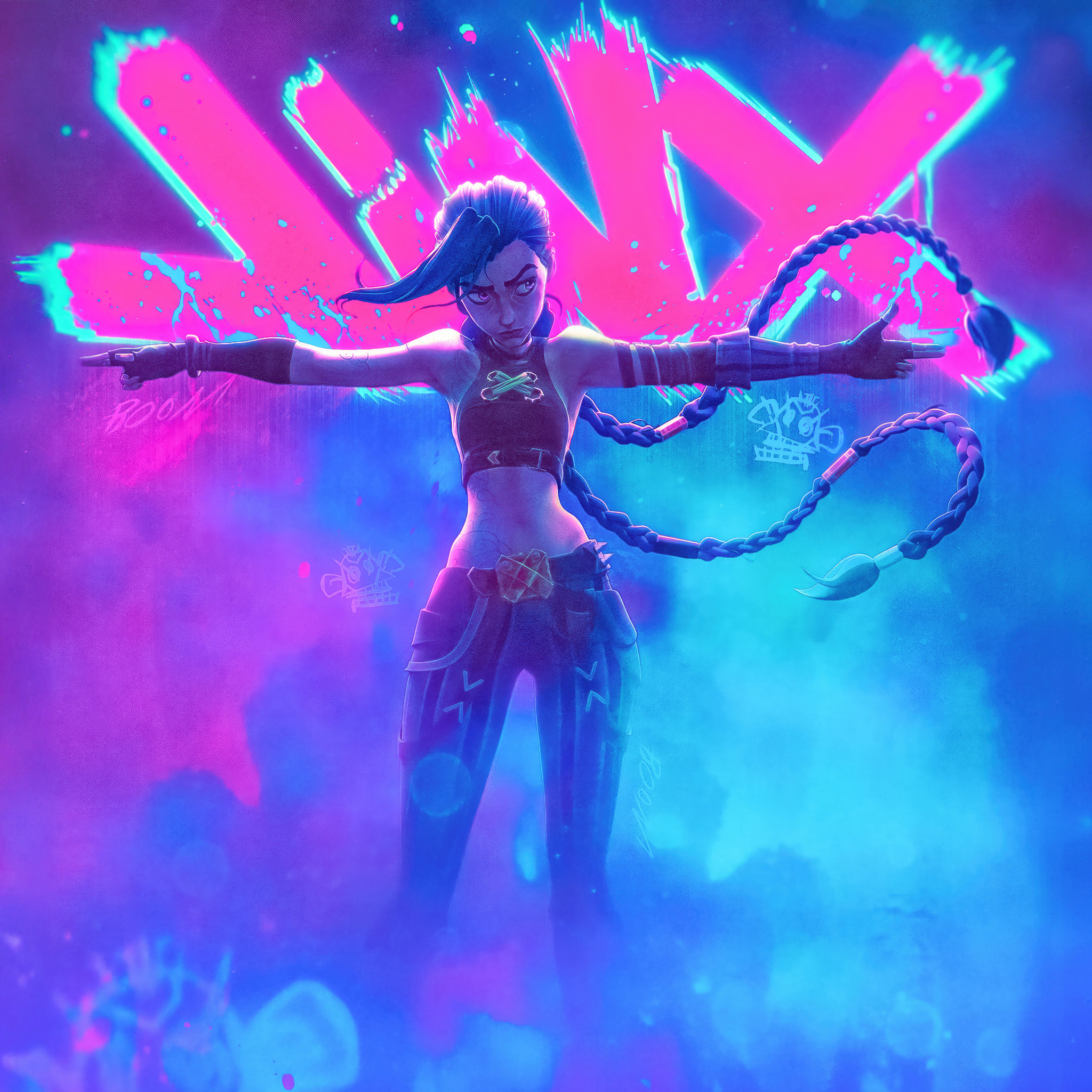 2048x2048 Jinx Affliction Ipad Air ,HD 4k Wallpapers,Images,Backgrounds ...