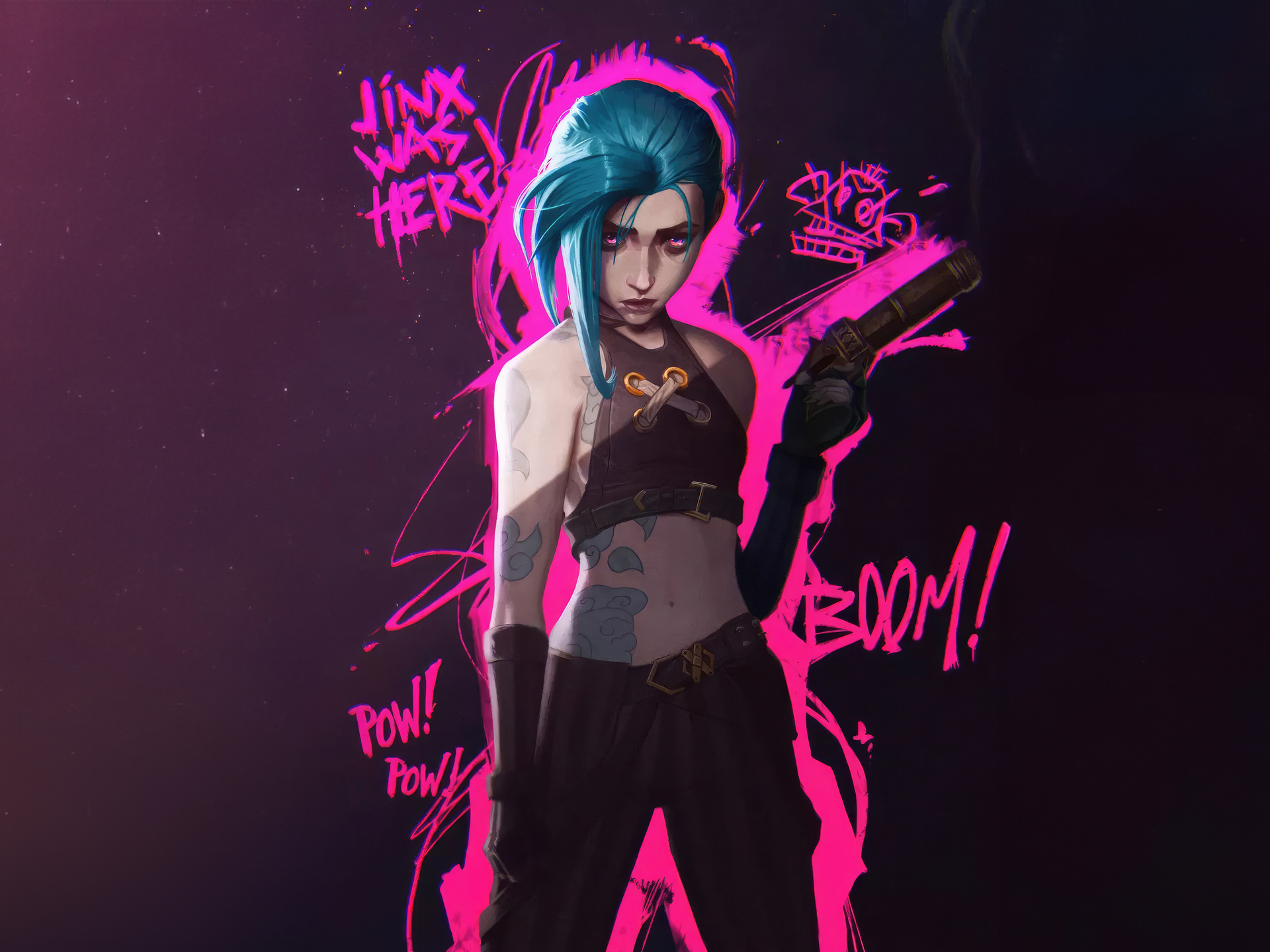 1920x1440 Jinx Arcane Season 2 Concept Art 5k 1920x1440 Resolution HD ...
