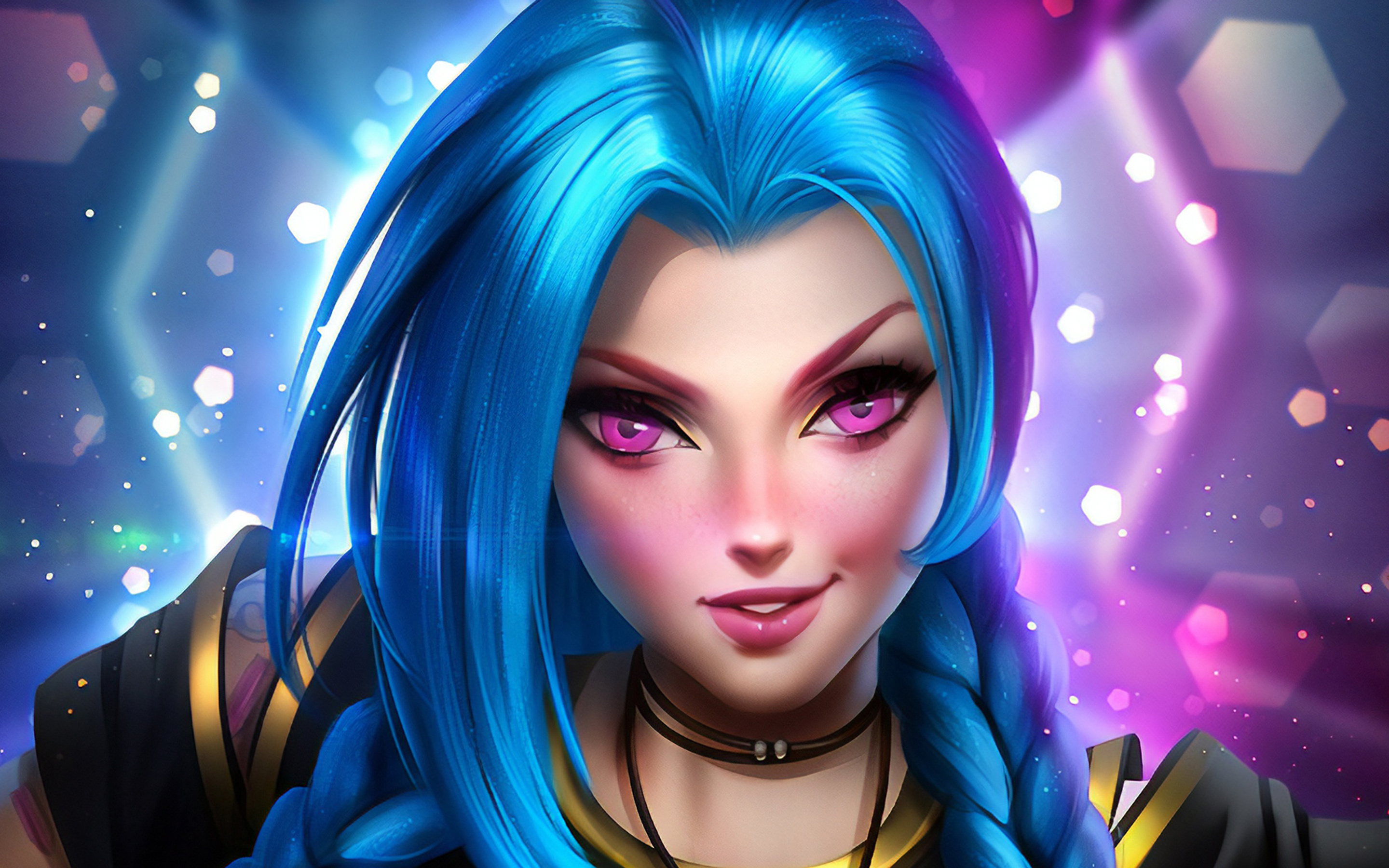 2880x1800 Jinx Colorful Lol Art Macbook Pro Retina ,HD 4k Wallpapers ...