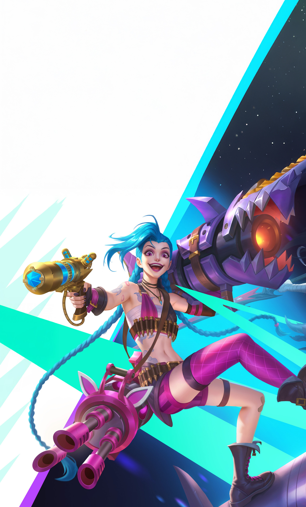 1280x2120 Jinx League Of Legends Wild Rift iPhone 6+ ,HD 4k Wallpapers ...