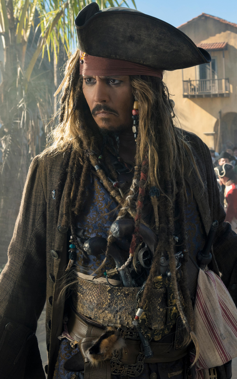 800x1280 Johnny Depp Pirates Of The Caribbean Dead Men Tell No Tales ...