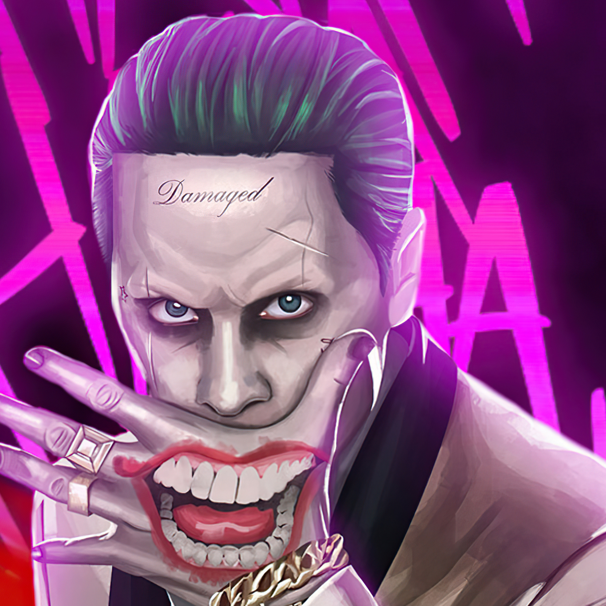2048x2048 Joker Damaged 4k Ipad Air ,HD 4k Wallpapers,Images ...