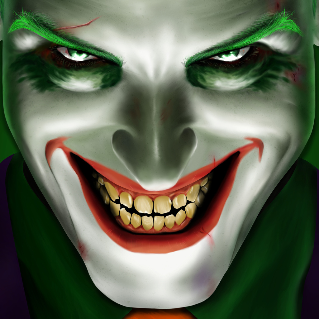 1024x1024 Joker Smiling 5k 1024x1024 Resolution HD 4k Wallpapers ...