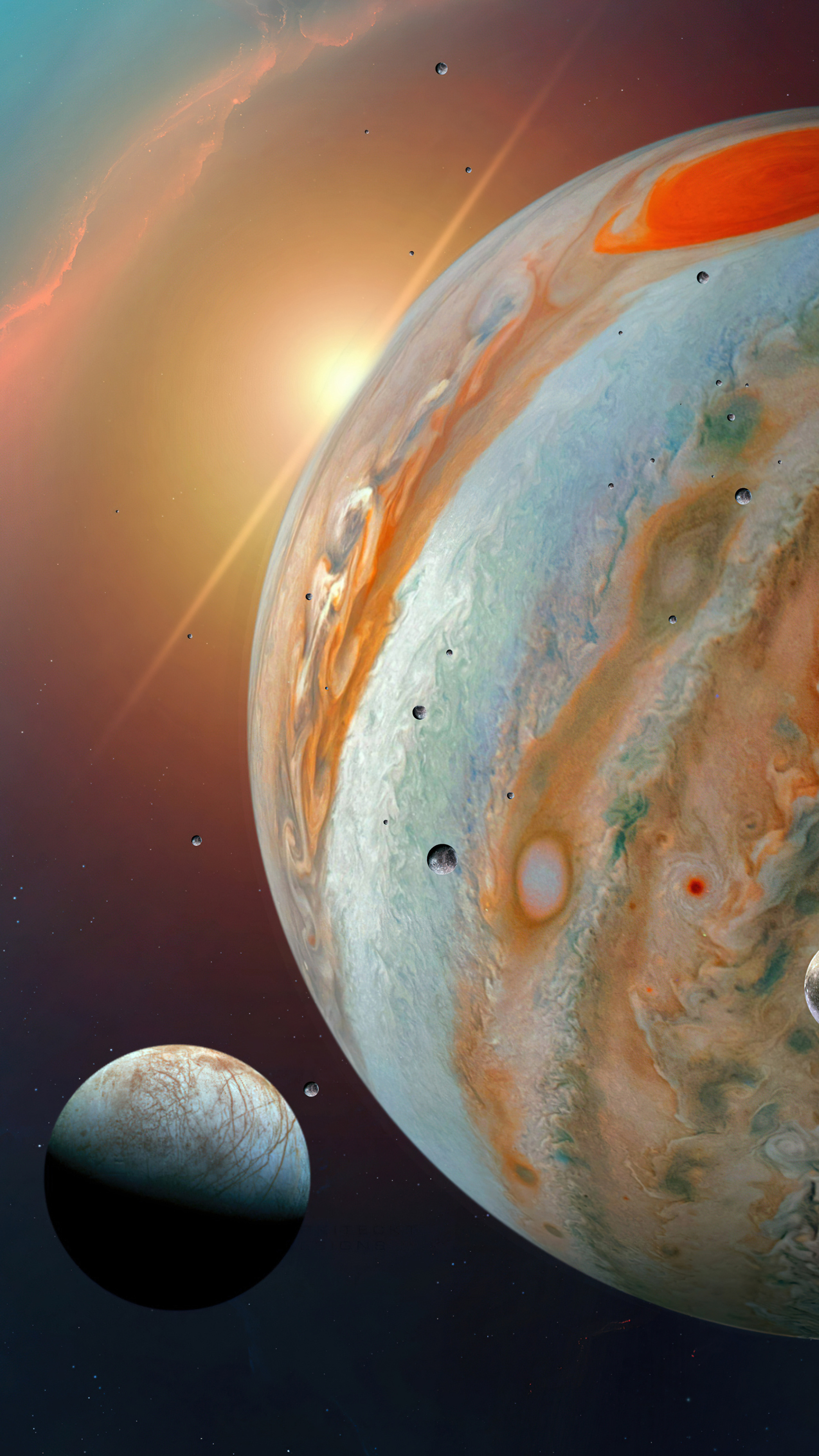 2160x3840 Jupiter Moons Space 5k Sony Xperia X,XZ,Z5 Premium ,HD 4k ...