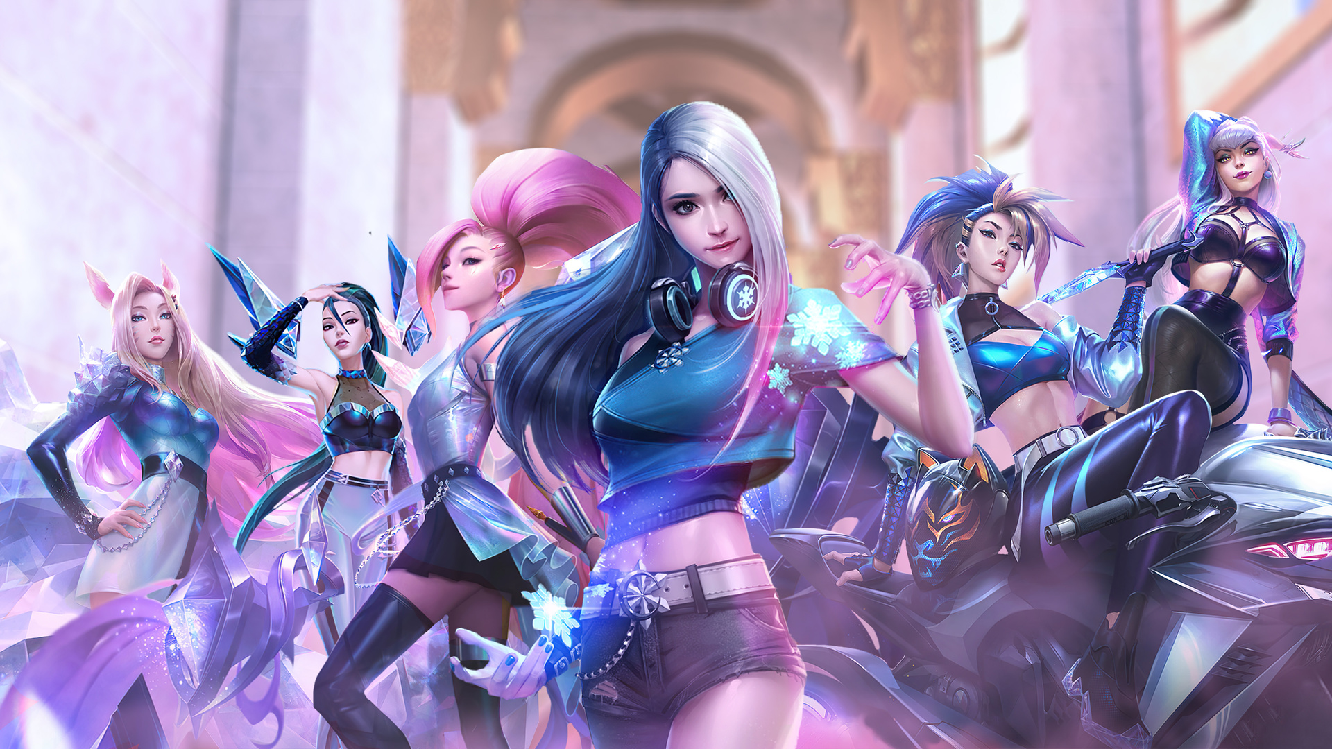 1920x1080 Kda X Luna Snow Laptop Full HD 1080P ,HD 4k Wallpapers,Images ...