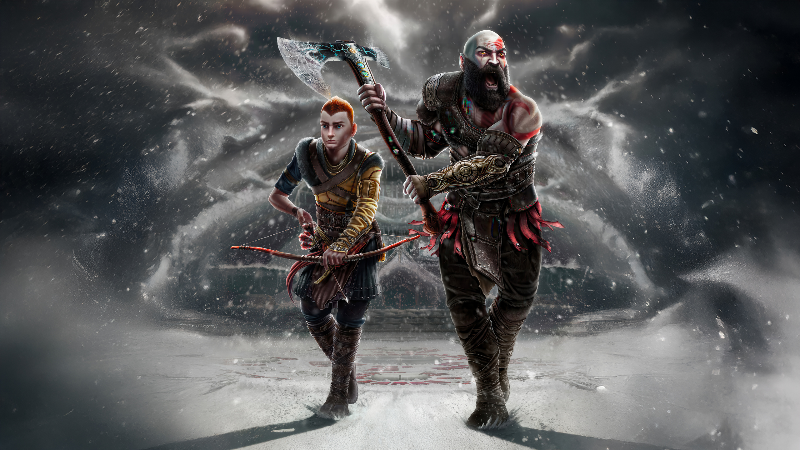 2560x1440 Kratos And Atreus God Of War Ragnarok 1440P Resolution ,HD 4k Wallpapers,Images ...