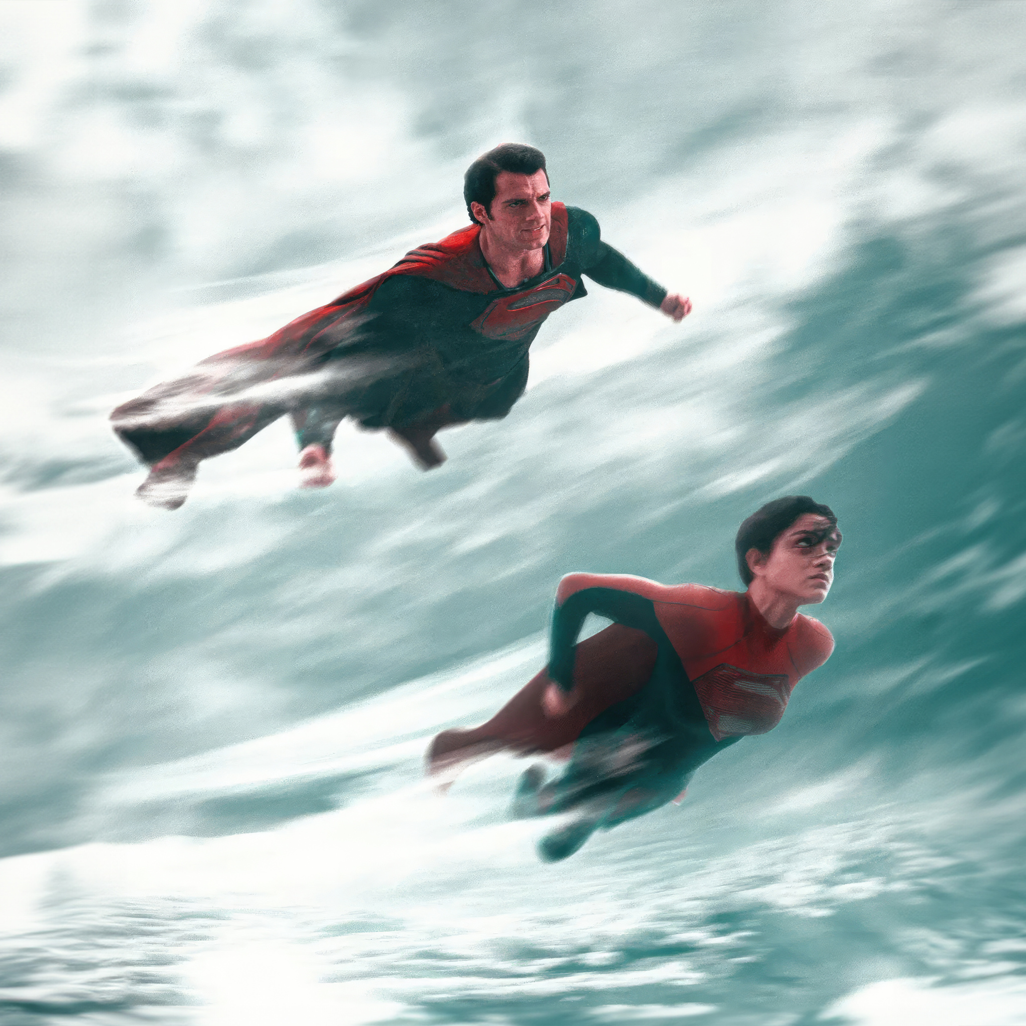 2048x2048 Kryptonian Kin Superman And Supergirl Ipad Air ,HD 4k ...