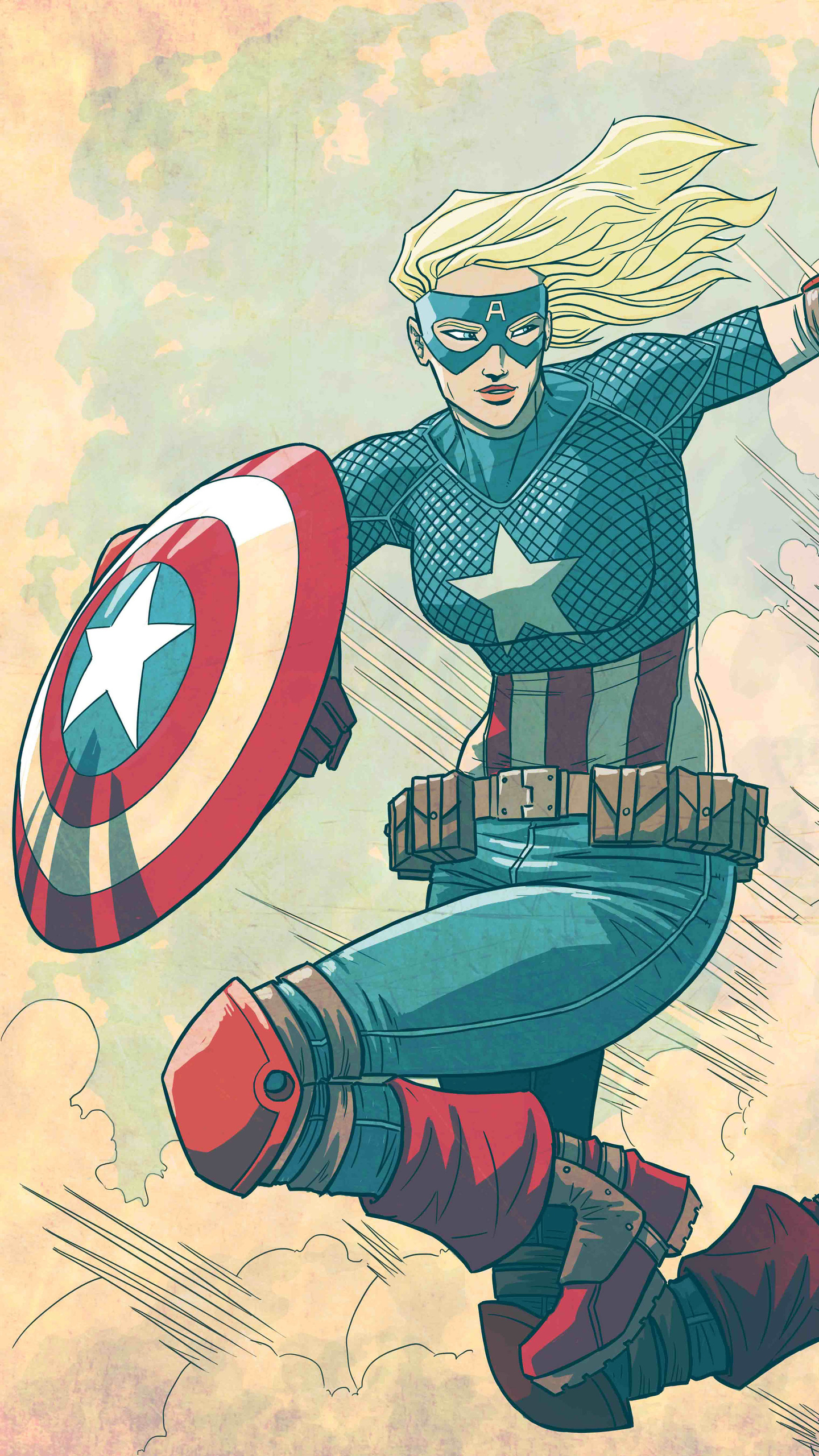 1440x2560 Lady Captain America Samsung Galaxy S6,S7 ,Google Pixel XL ...