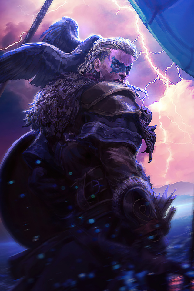 640x960 Lady Eivor Valhalla Fanart Iphone 4 Iphone 4s Hd 4k