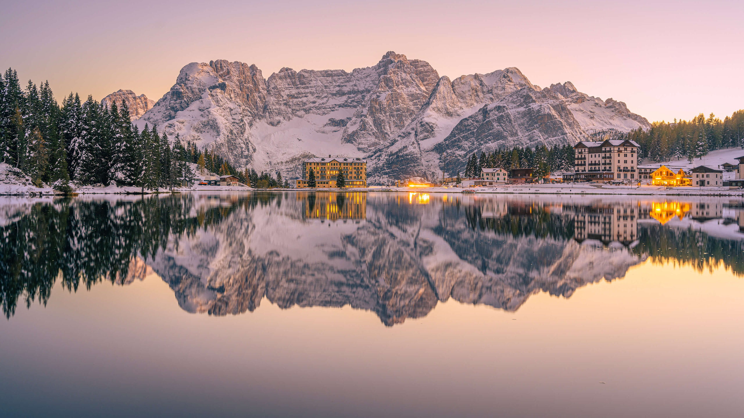 2560x1440 Lake Misurina Italy 1440P Resolution ,HD 4k Wallpapers,Images ...