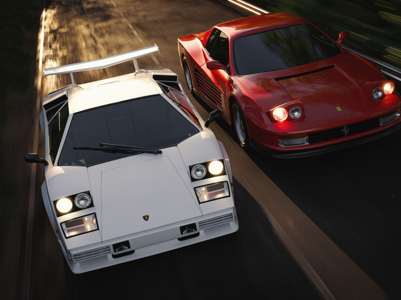 1400x1050 Lamborghini Countach And Ferrari 5k Wallpaper,1400x1050 ...